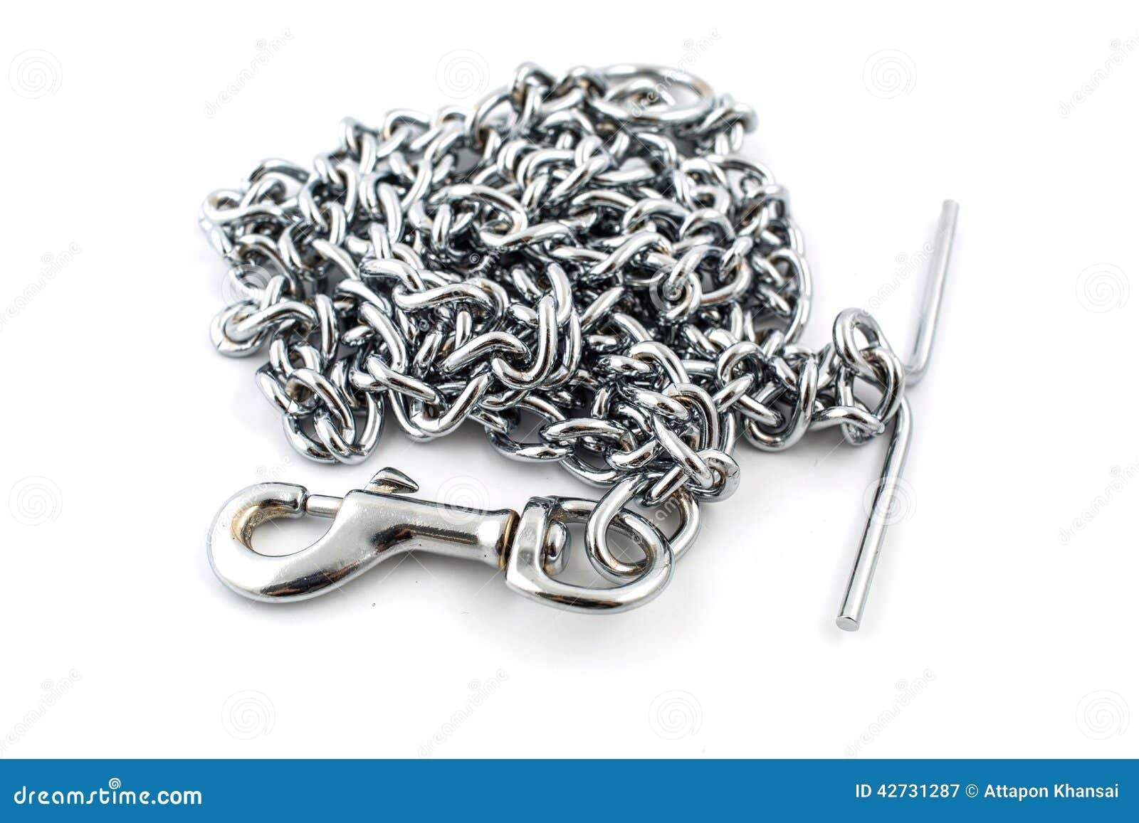 Links of a chain close up stock image. Image of order - 42731287