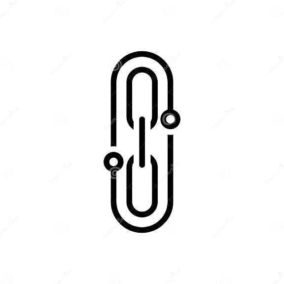Black Line Icon for Links, Concatenation and Series Stock Vector ...