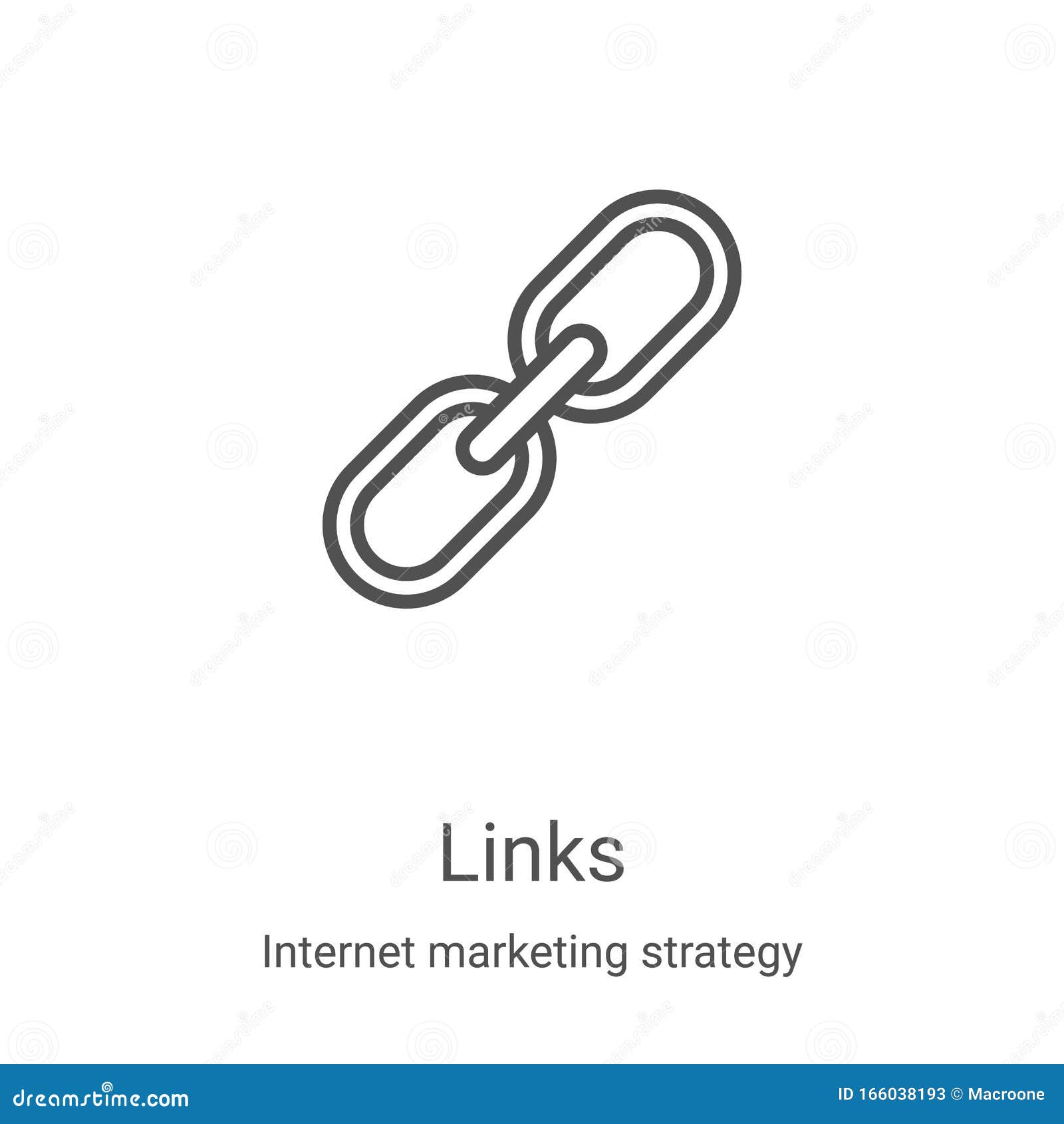 Links Icon Vector from Internet Marketing Strategy Collection. Thin ...
