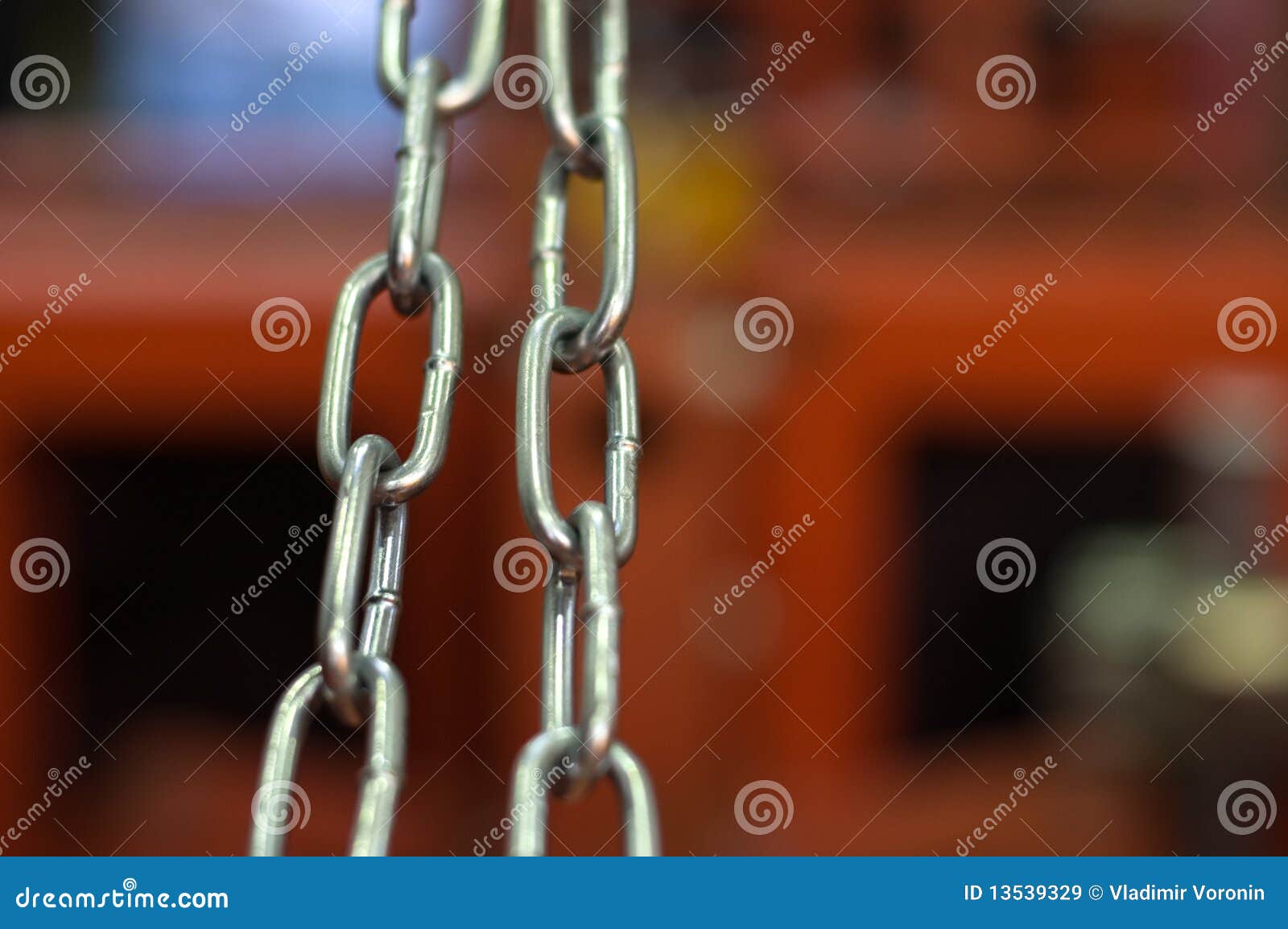 Links of a Metal Chain Close Up Stock Image - Image of insecure, duty ...
