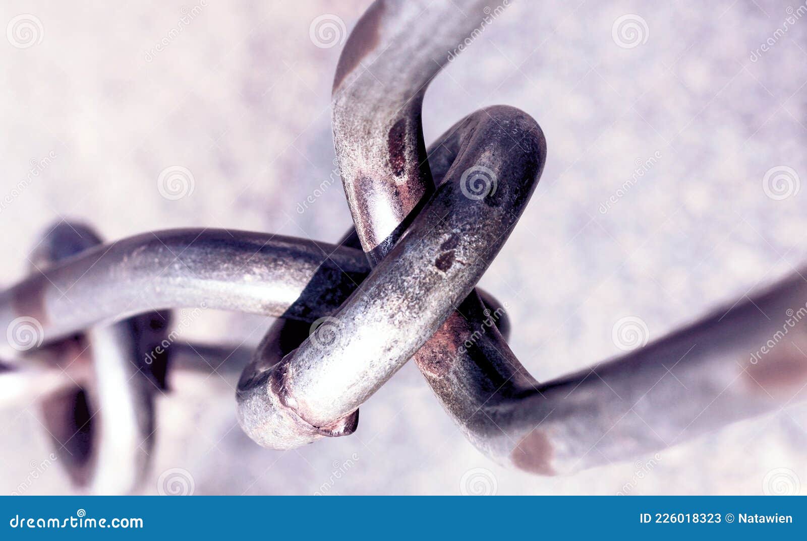 Links of a Metal Chain with Rust Spots Stock Image - Image of pattern ...