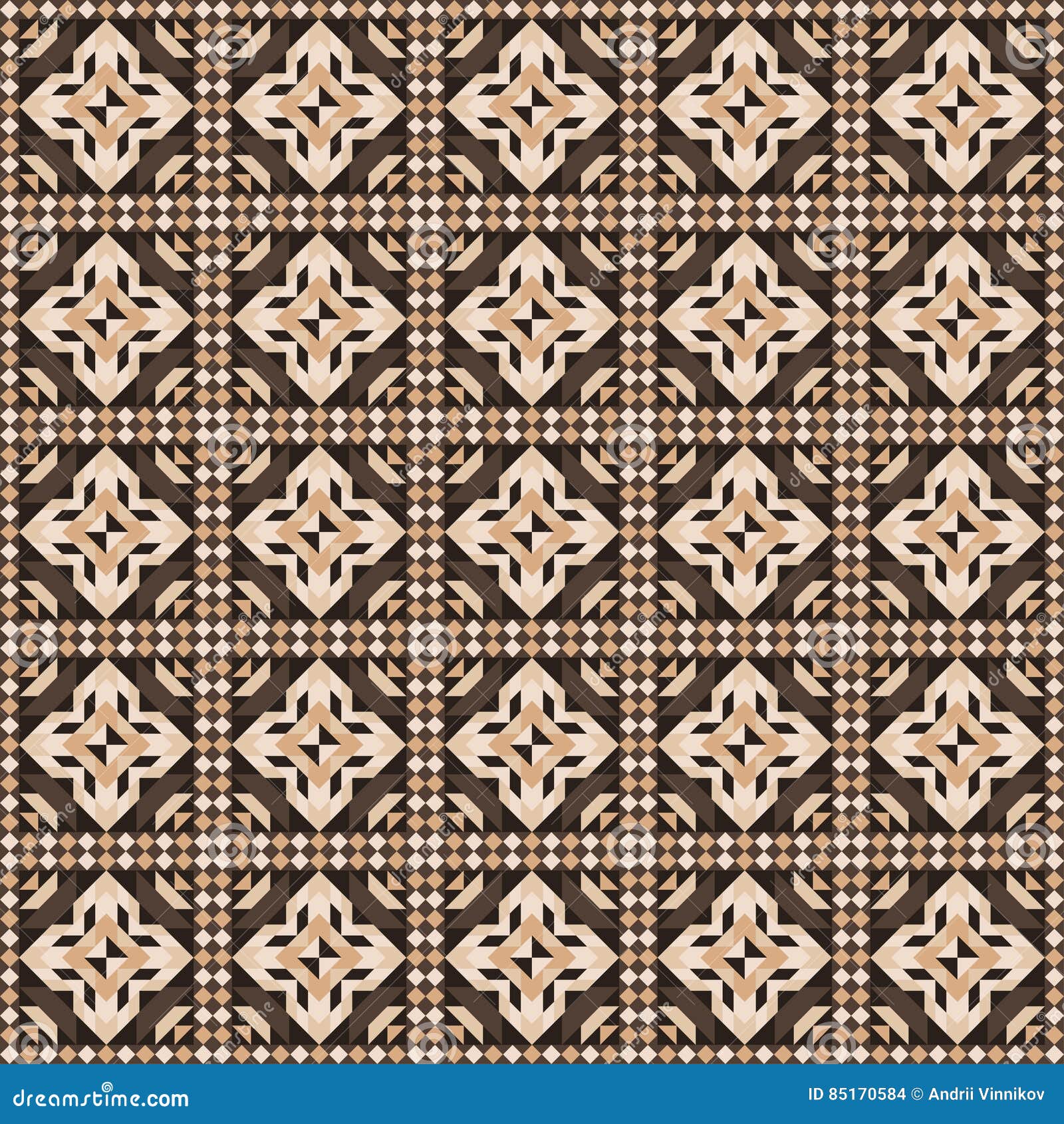Linoleum Seamless Pattern. Brown Color Stock Vector - Illustration of ...