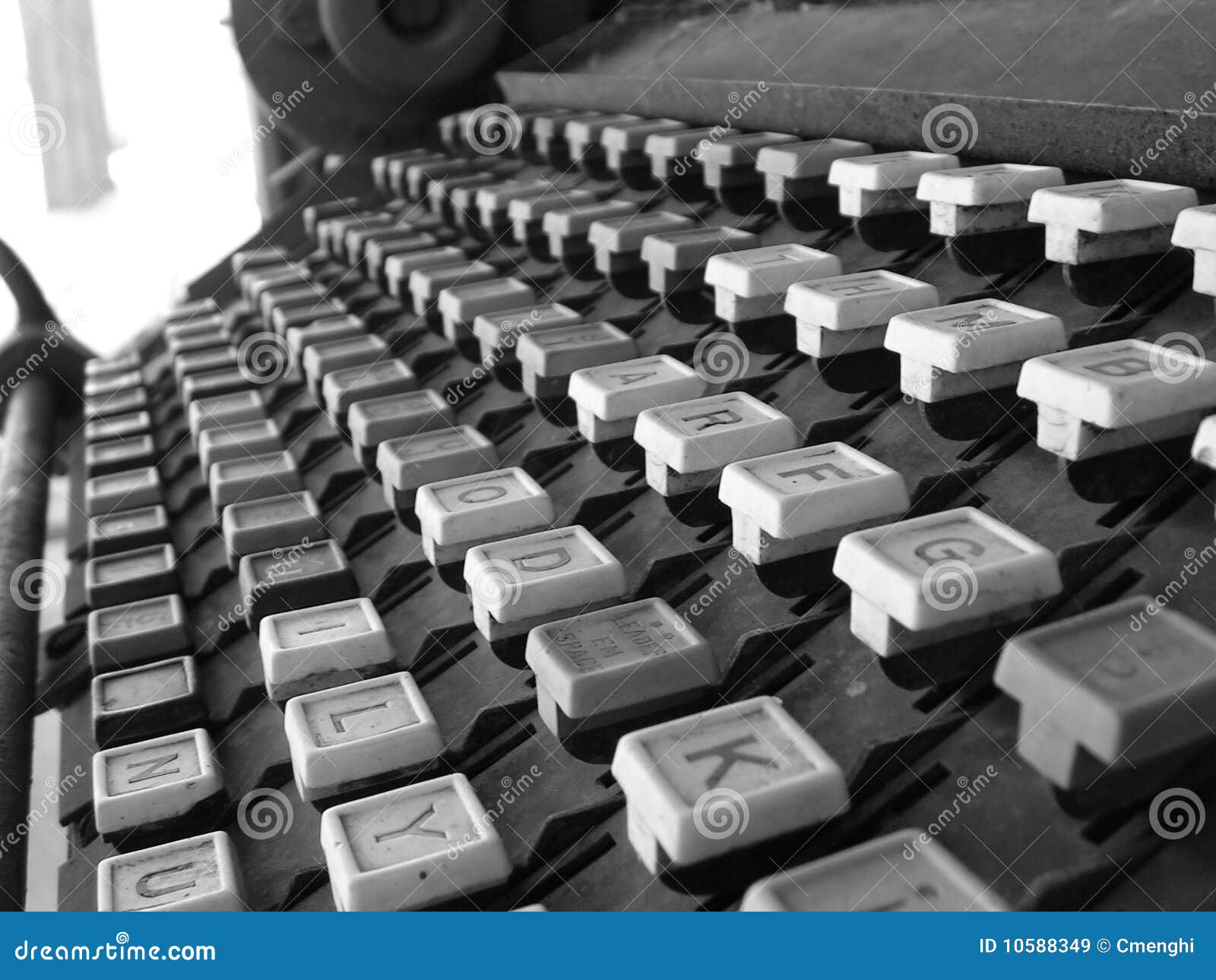 Linotype keyboard stock image. Image of work, paper, keys - 10588349