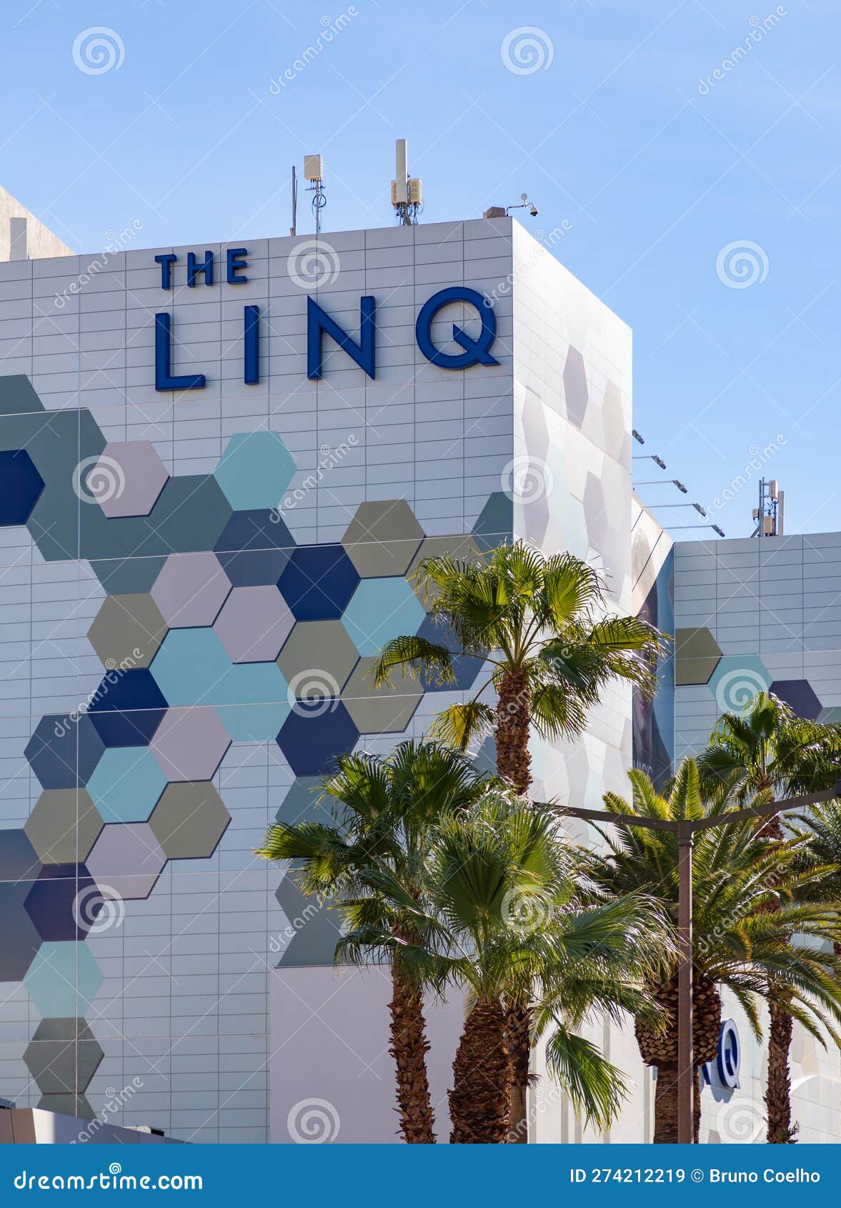 The LINQ Hotel + Experience Stock Image - Image of city, palm: 274212219