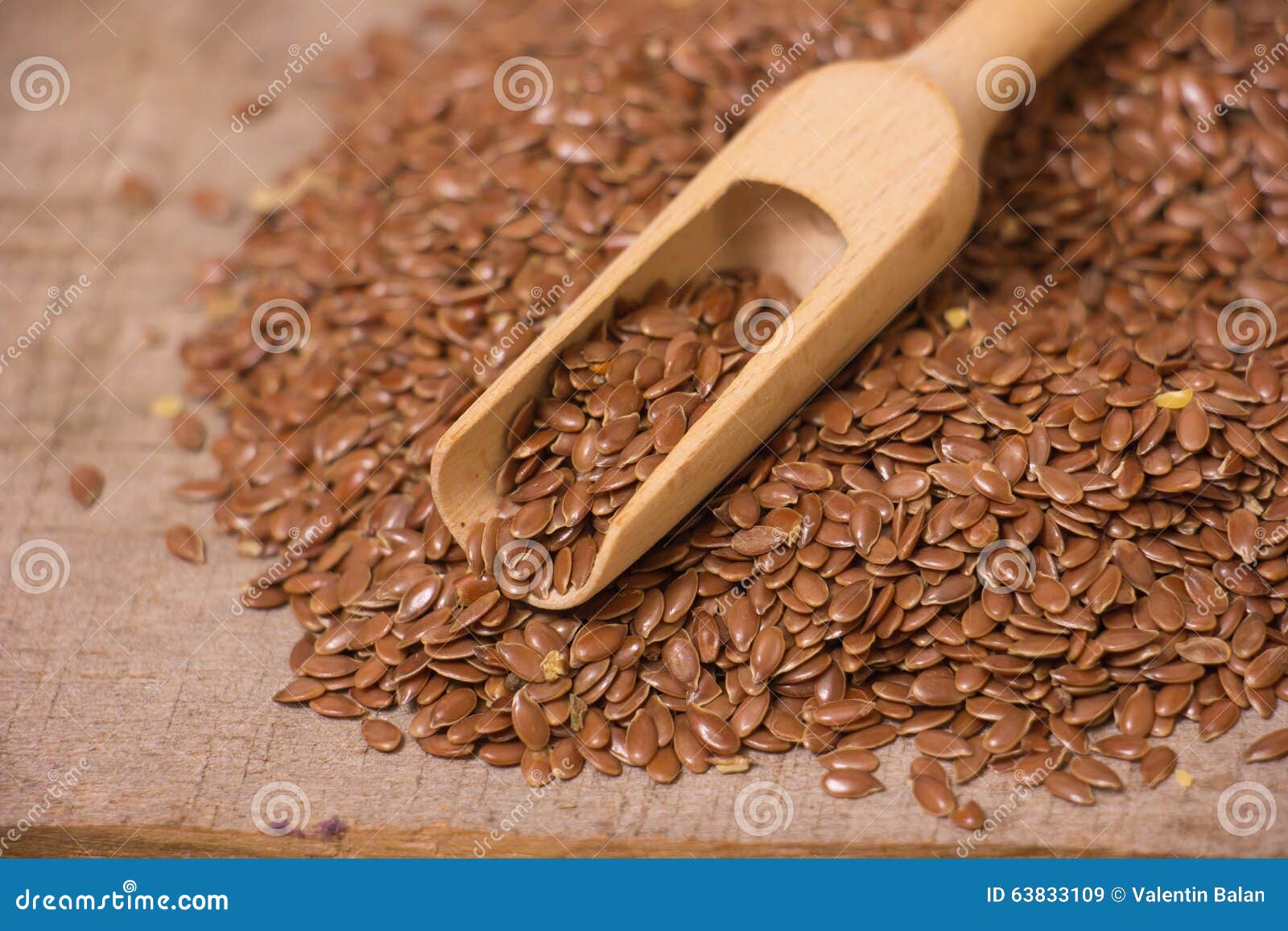 Linseed stock image. Image of grain, wooden, seed, flaxseed - 63833109