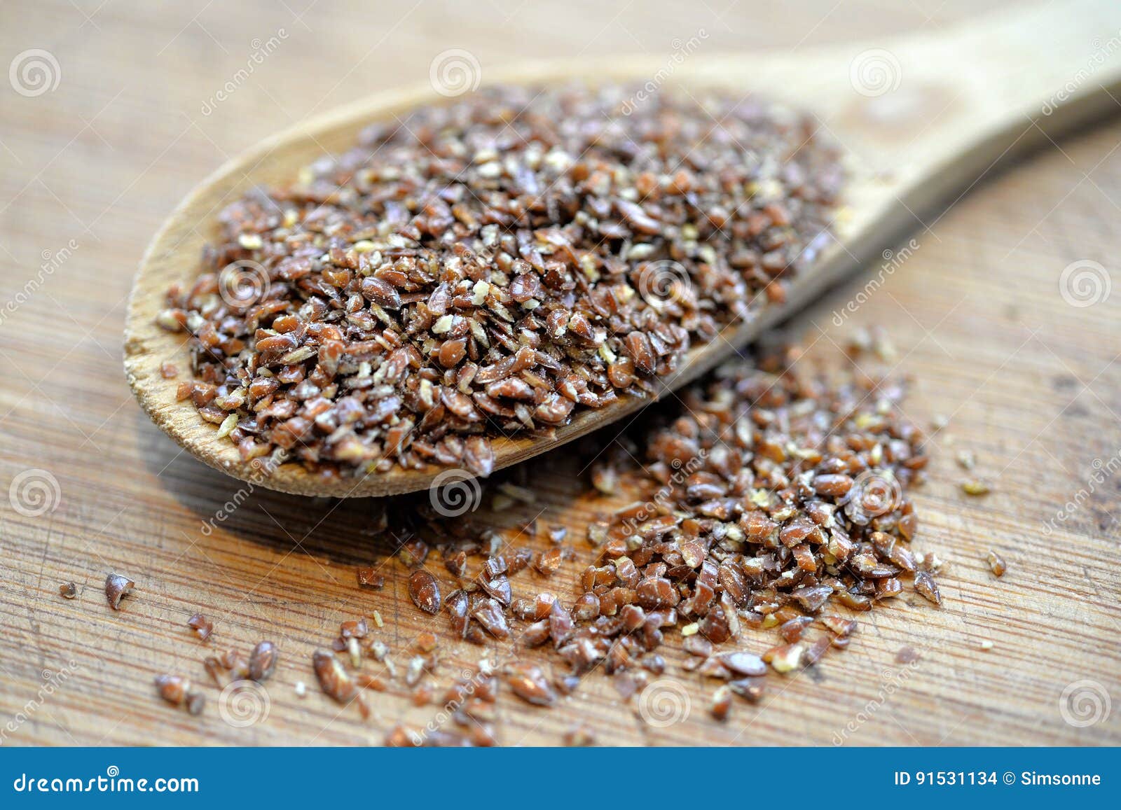 Linseeds stock photo. Image of basic, biologically, wooden - 91531134
