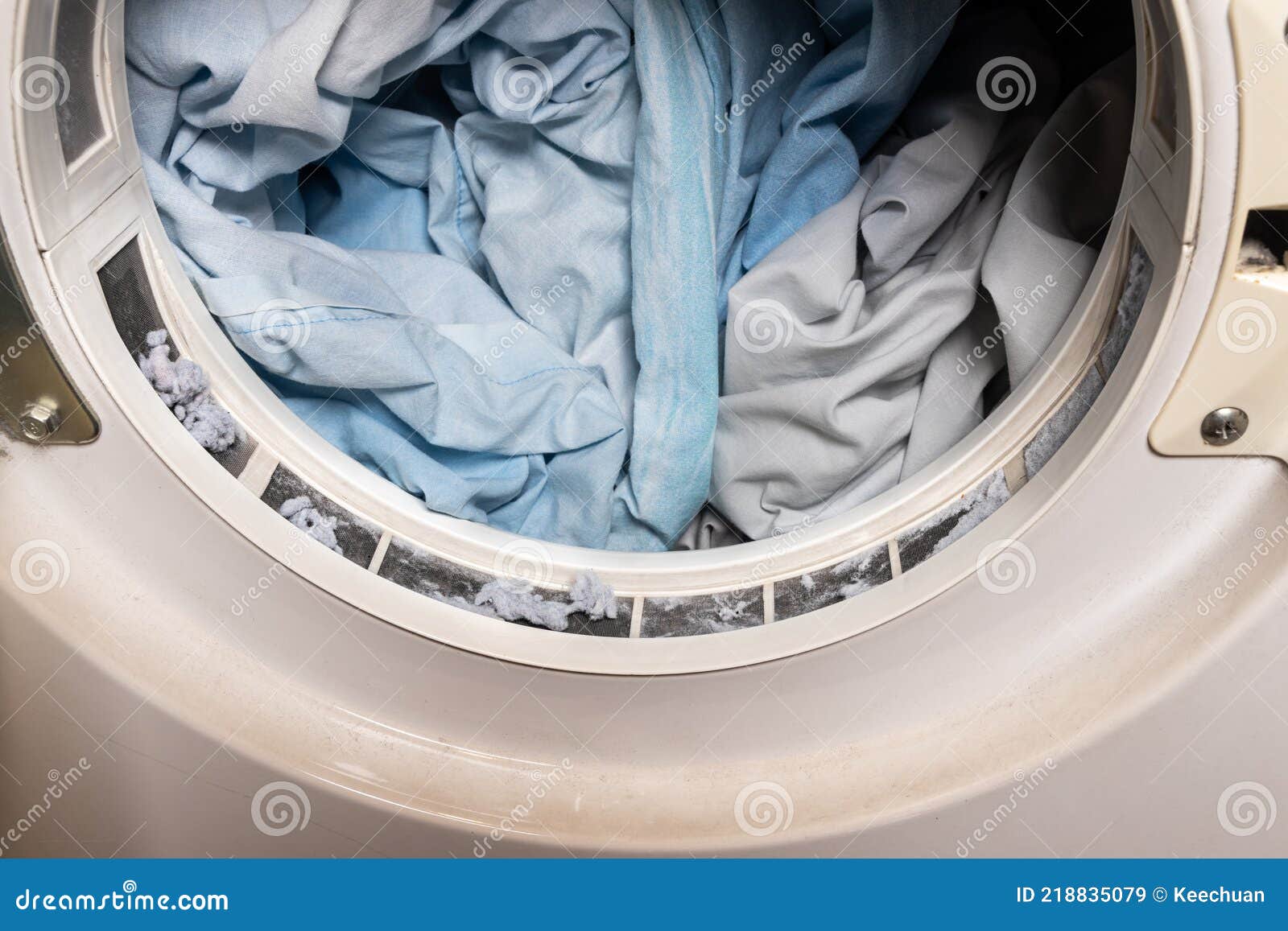 Lint from Fabric Trapped on Laundry Dryer Filter Stock Image - Image of ...