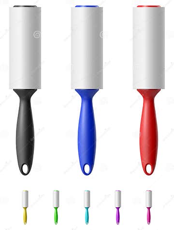 Lint roller stock vector. Illustration of roll, side - 112762733