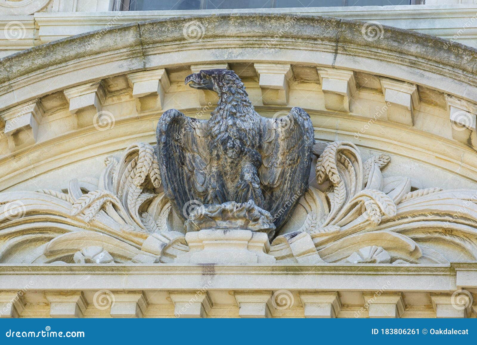 Decorative Eagle Lintel stock image. Image of lintel - 183806261