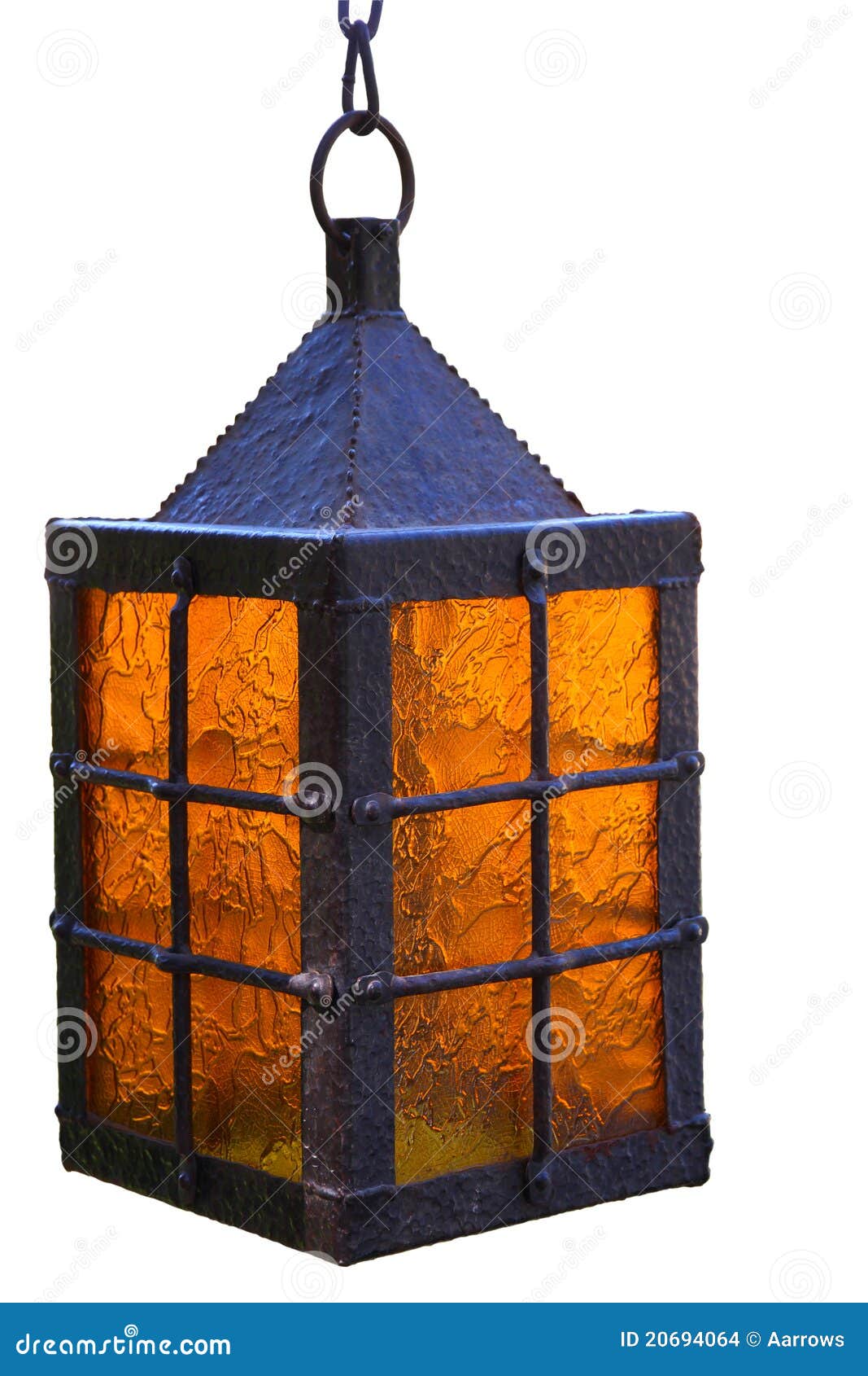 Linterna Antigua Aislada En El Fondo Blanco Foto de archivo - Imagen de ...