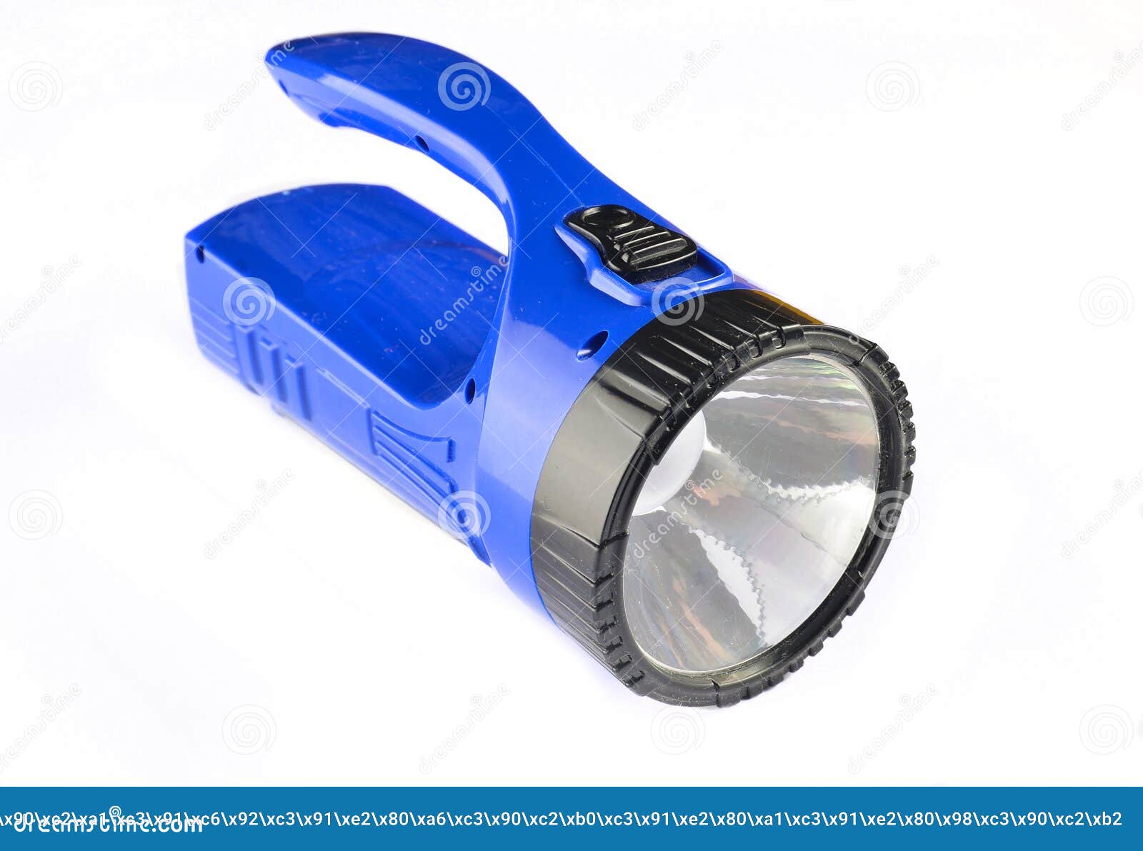 Linterna Azul Aislada En El Fondo Blanco Foto de archivo - Imagen de ...