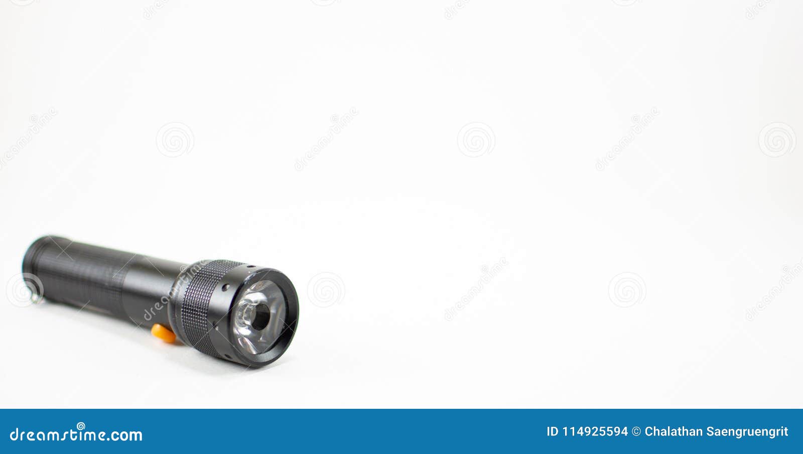 Linterna Negra En El Fondo Blanco Aislado Foto de archivo - Imagen de ...