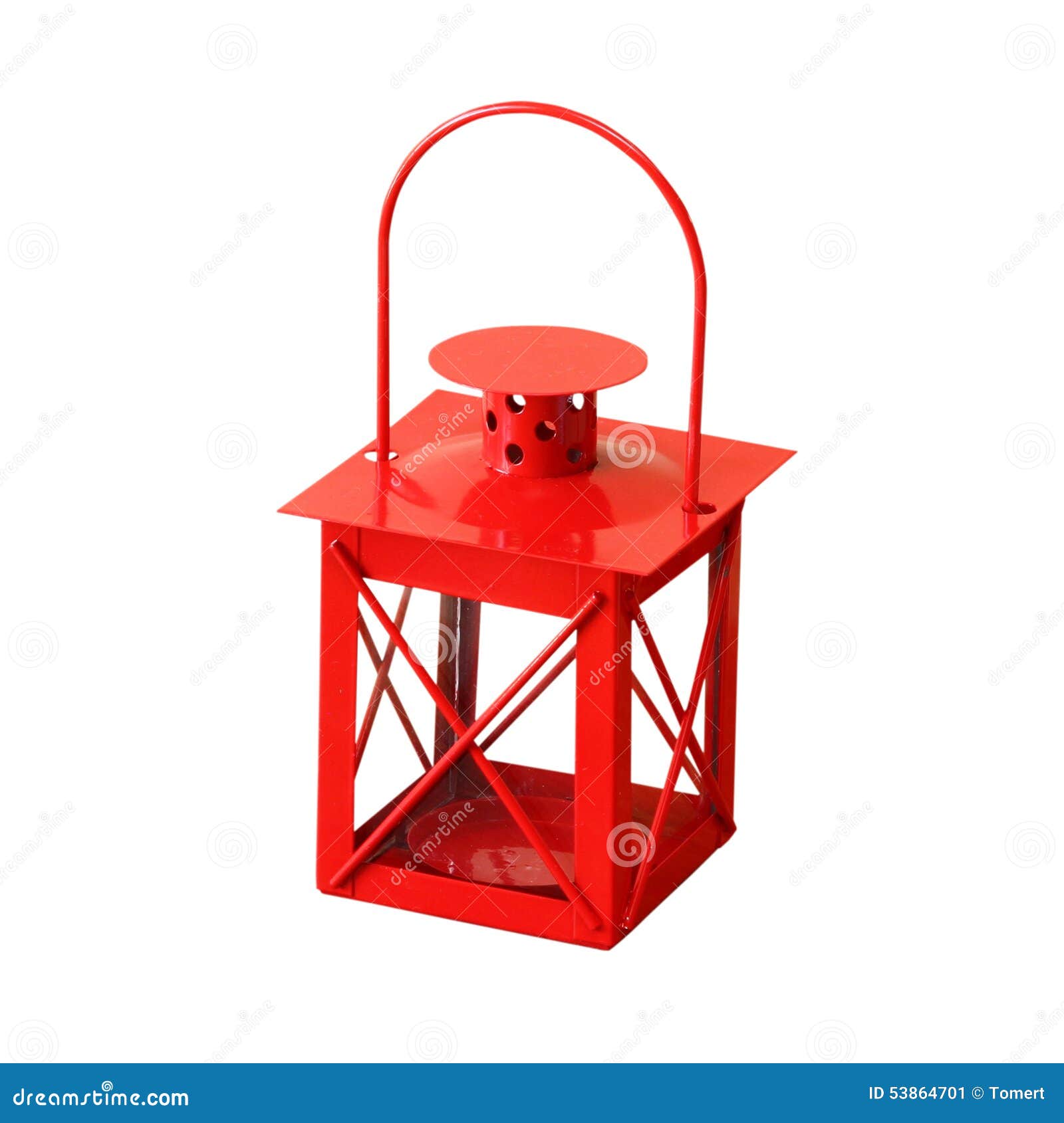 Linterna Roja Del Vintage Aislada En Blanco Imagen de archivo - Imagen ...