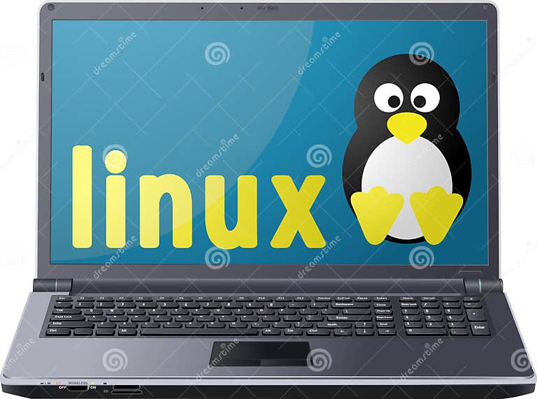 Linux stock vector. Illustration of system, linux, vector - 65053347