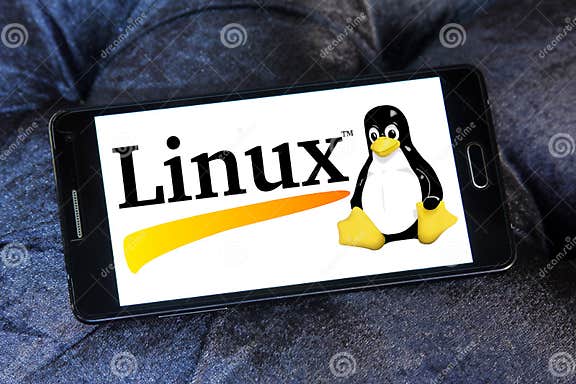 Linux Operating System Logo Editorial Photography - Image of logo ...