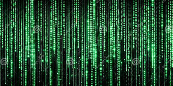 Linux Terminal Matrix Effect Hacker Background Style AI-Created Content ...