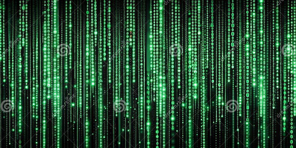 Linux Terminal Matrix Effect Hacker Background Style AI-Created Content ...