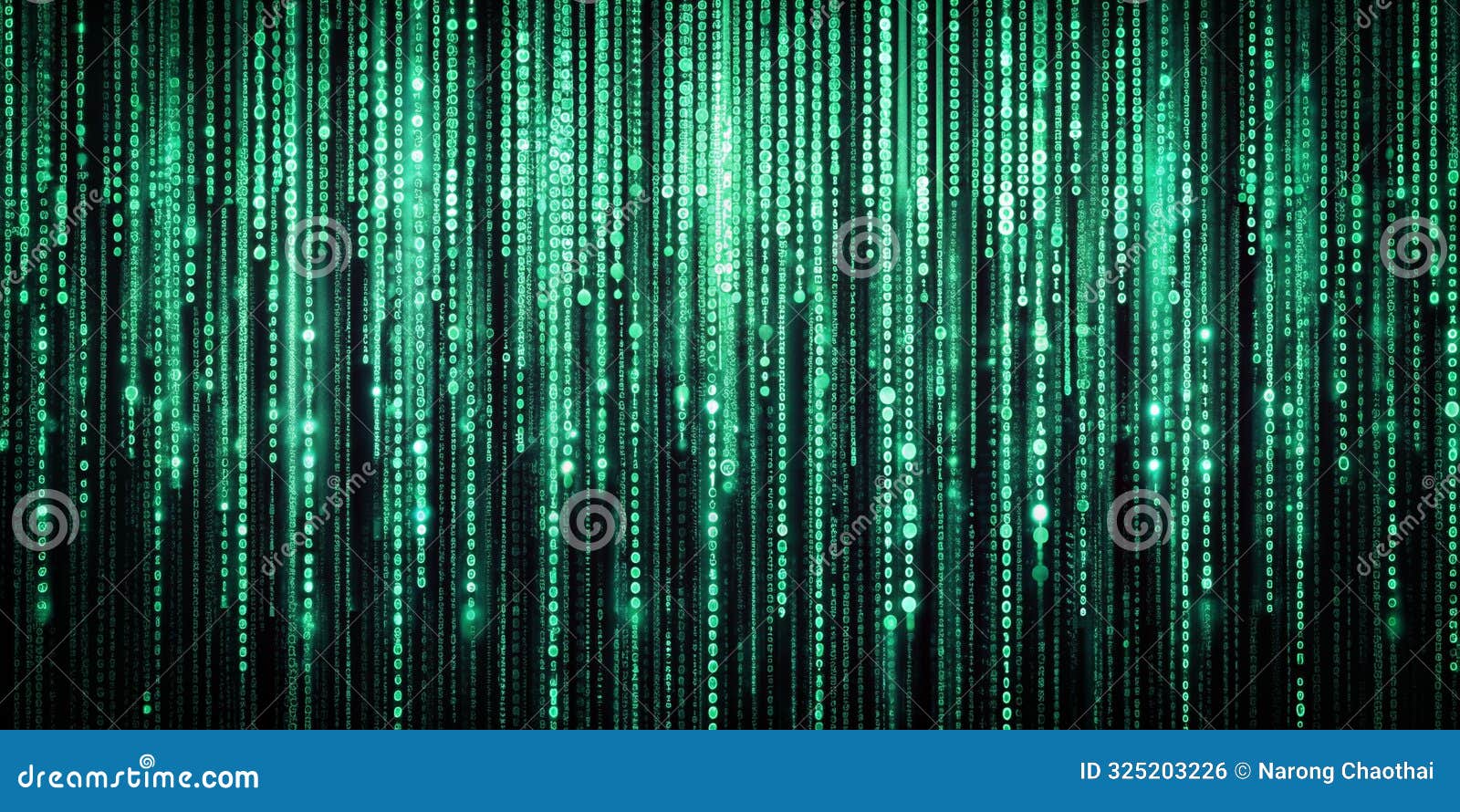 Linux Terminal Matrix Effect Hacker Background Style AI Generative ...