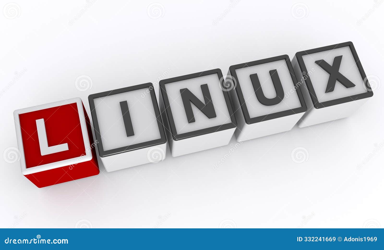 White Linux Terminal Commands On Black Background, Seamless Loop ...