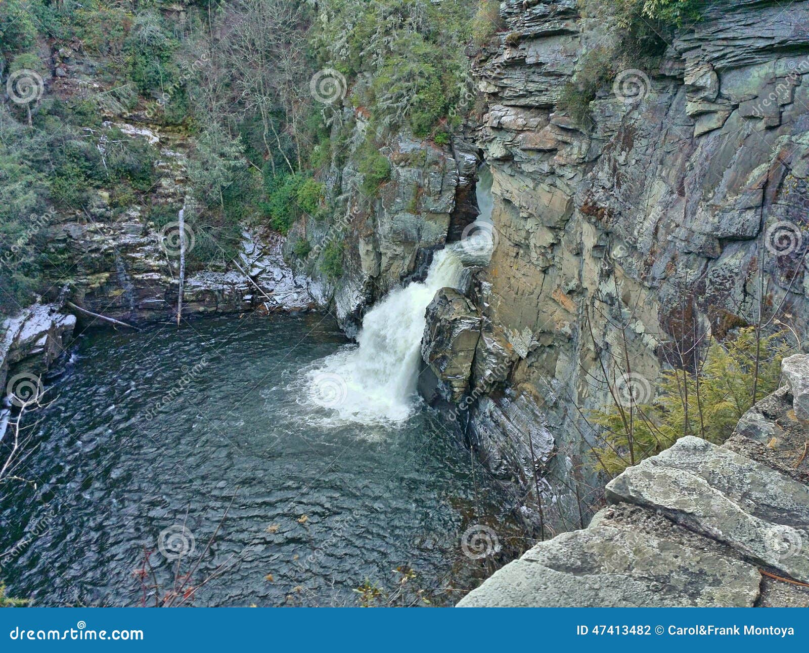 Linville Falls stock photo. Image of blueridge, falls - 47413482