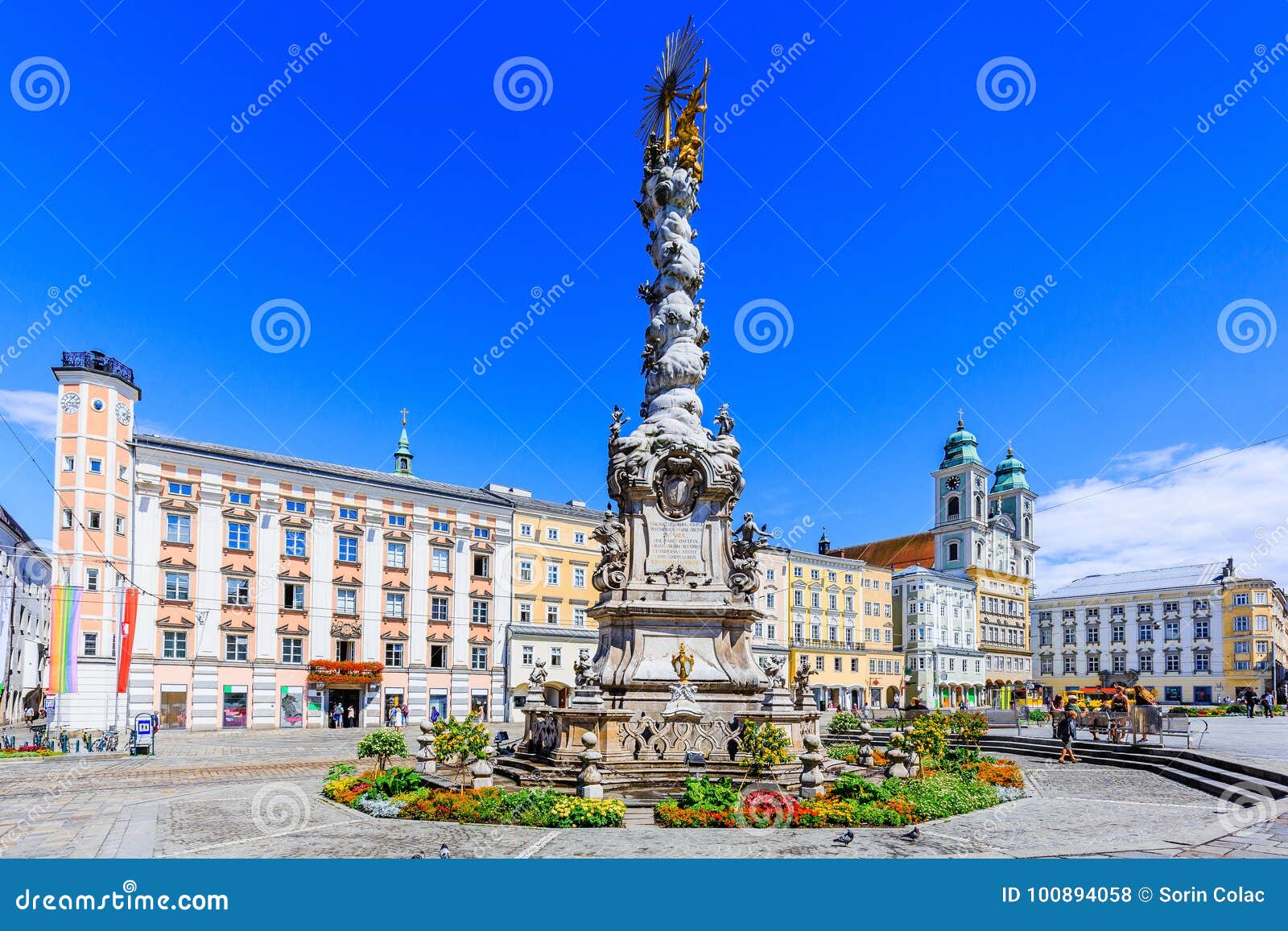 Linz, Austria. editorial stock photo. Image of austrian - 100894058