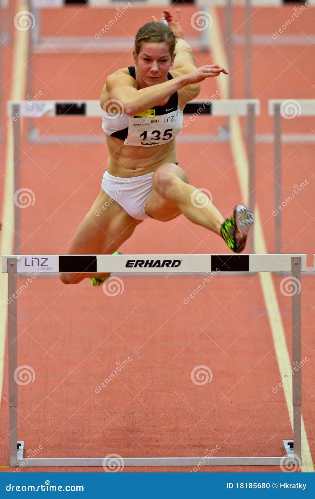 Linz Indoor Track and Field Meeting Editorial Image - Image of hurdles ...