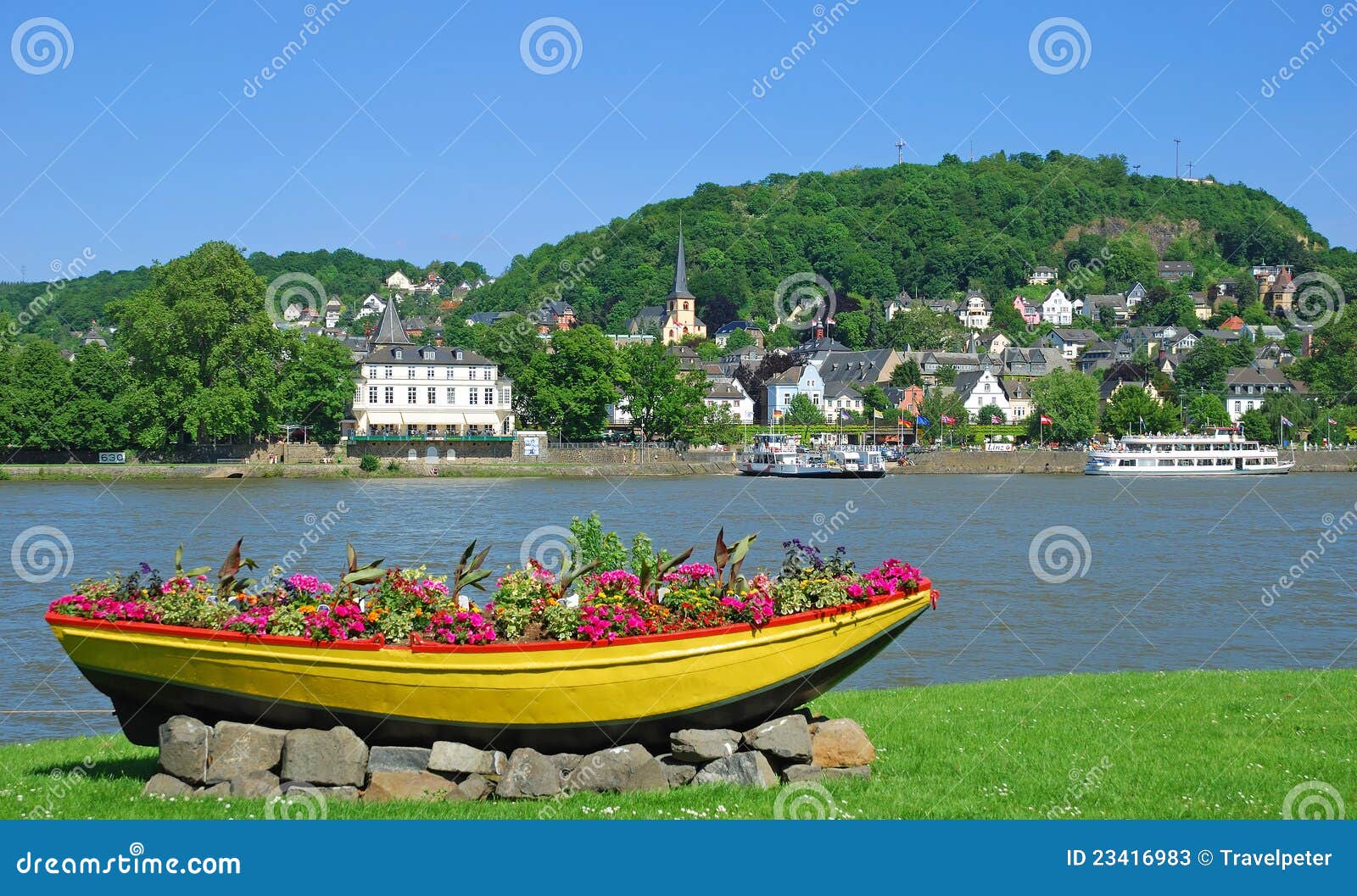 Linz,Rhein,Rhine Valley,Germany Stock Image - Image of river, rhine ...