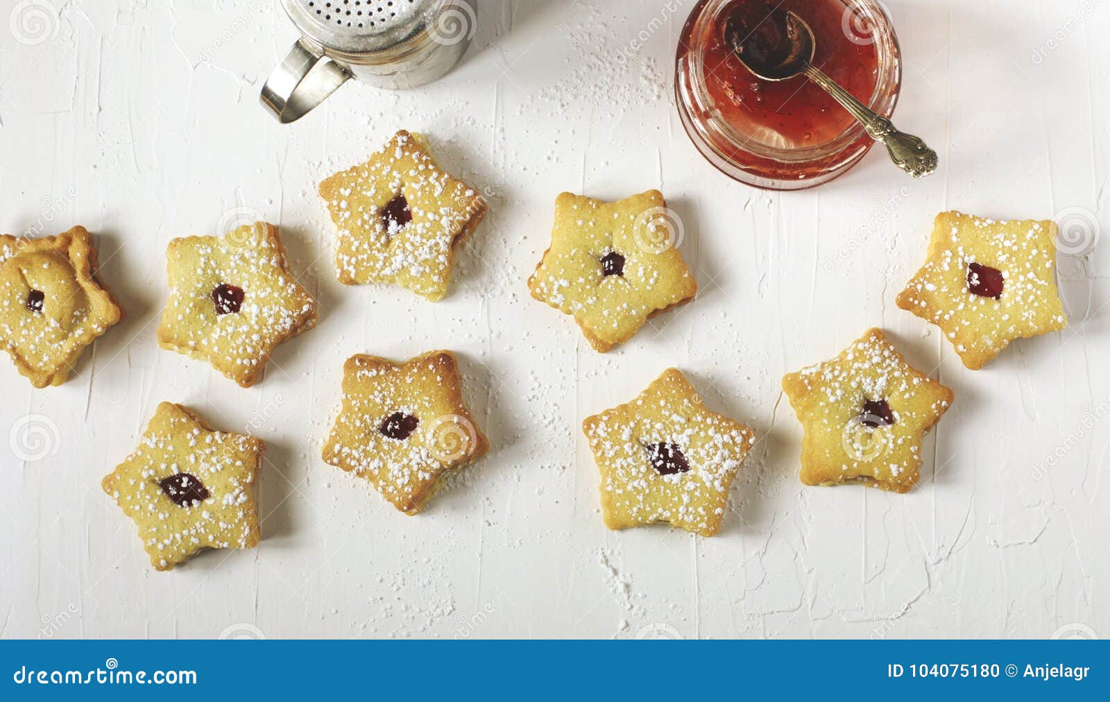 Linzer Cookies stock photo. Image of organic, homemade - 104075180