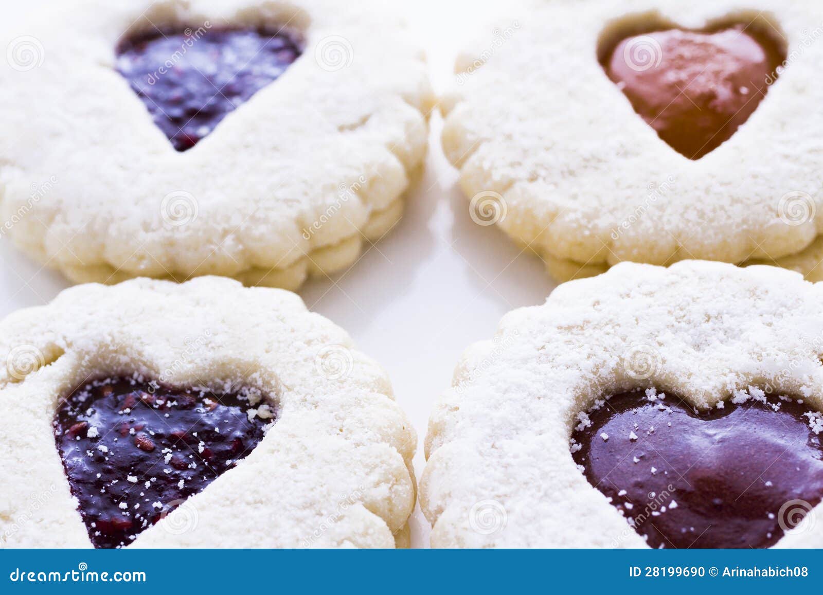 Linzer Torte Cookies stock photo. Image of pastry, kitchenware - 28199690