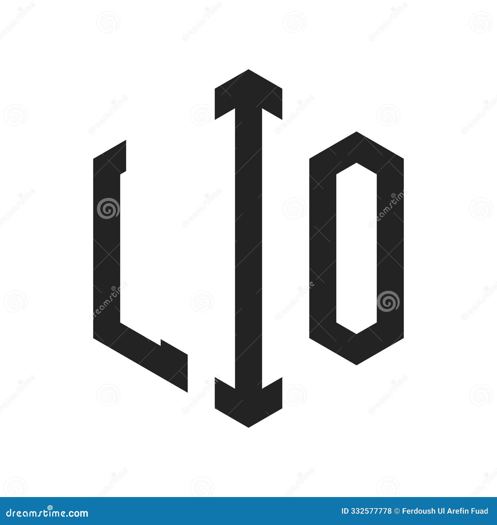 LIO Logo Design. Initial Letter LIO Monogram Logo Using Hexagon Shape ...