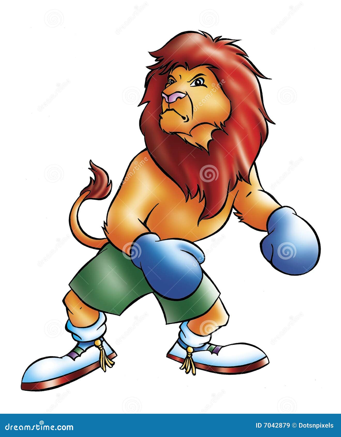 Lion boxer stock illustration. Illustration of animal - 7042879