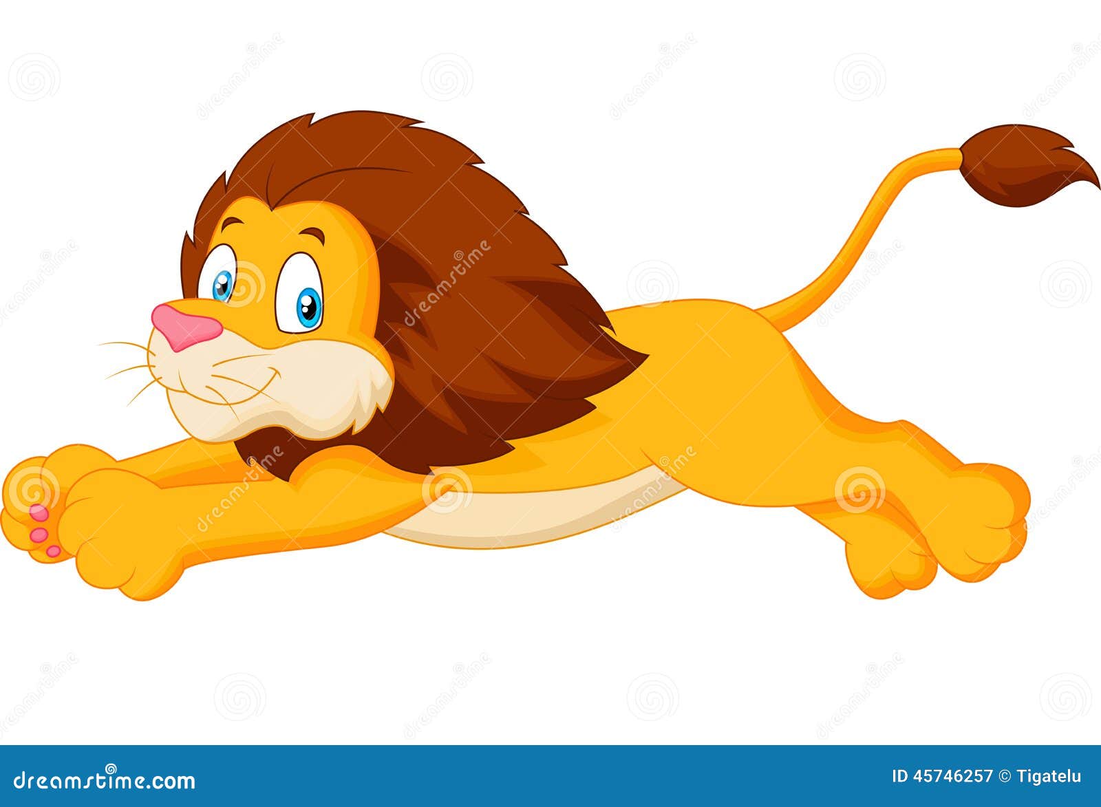 Lion Cartoon Jumping | CartoonDealer.com #45746257
