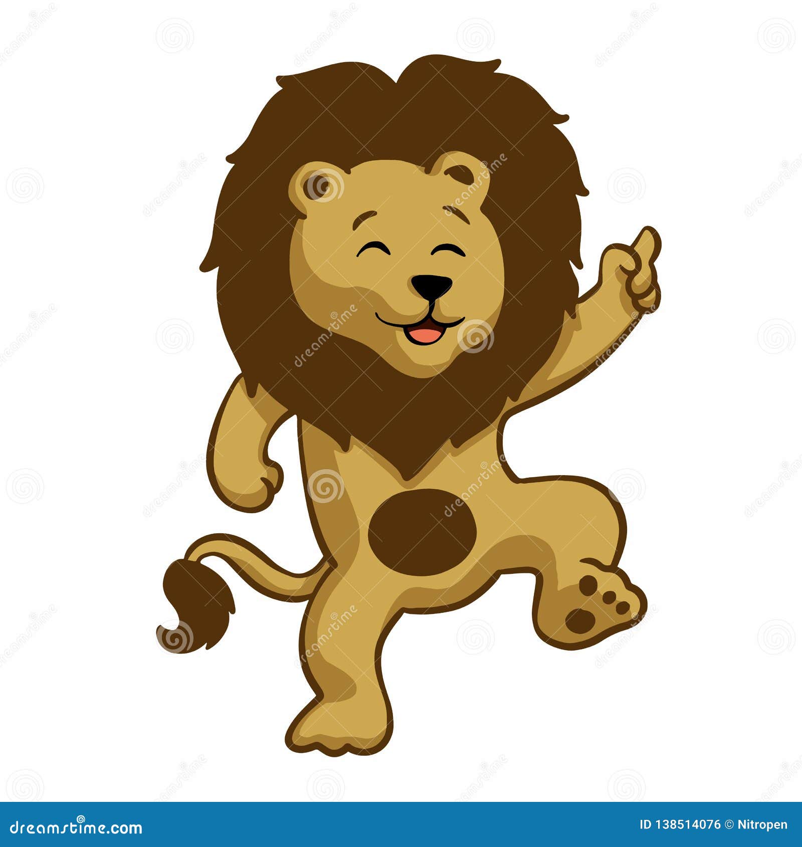 Lion Dancing Vector Illustration Stock Vector - Illustration of lioness ...