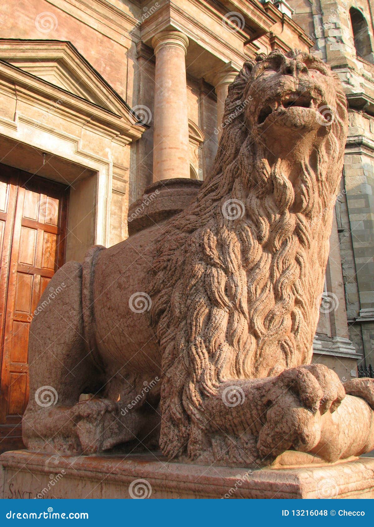 Lion De Dispositif Protecteur Photo stock - Image du félin, repos: 13216048