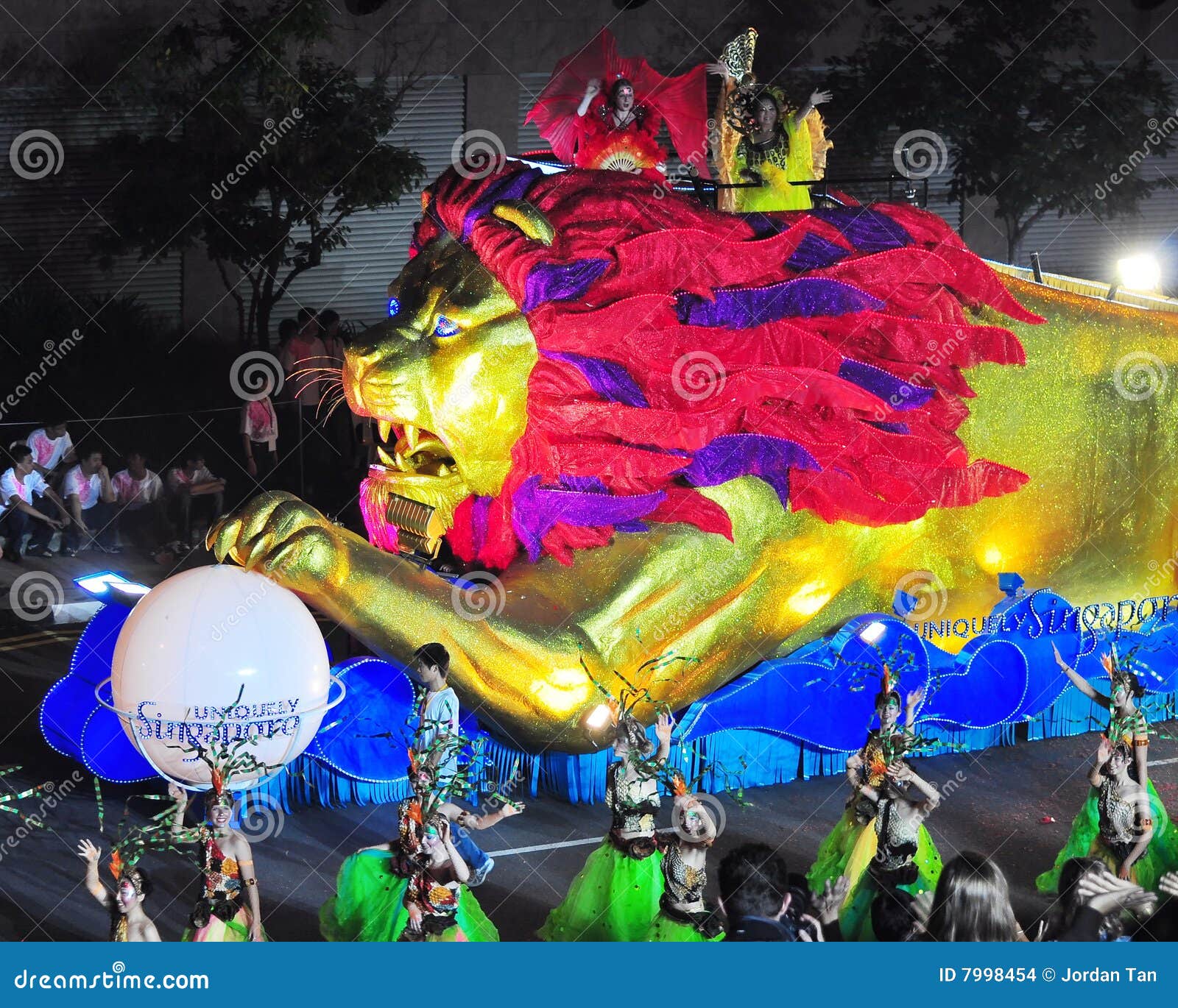 Lion Float at Chingay Parade 2009 Editorial Stock Image - Image of ...