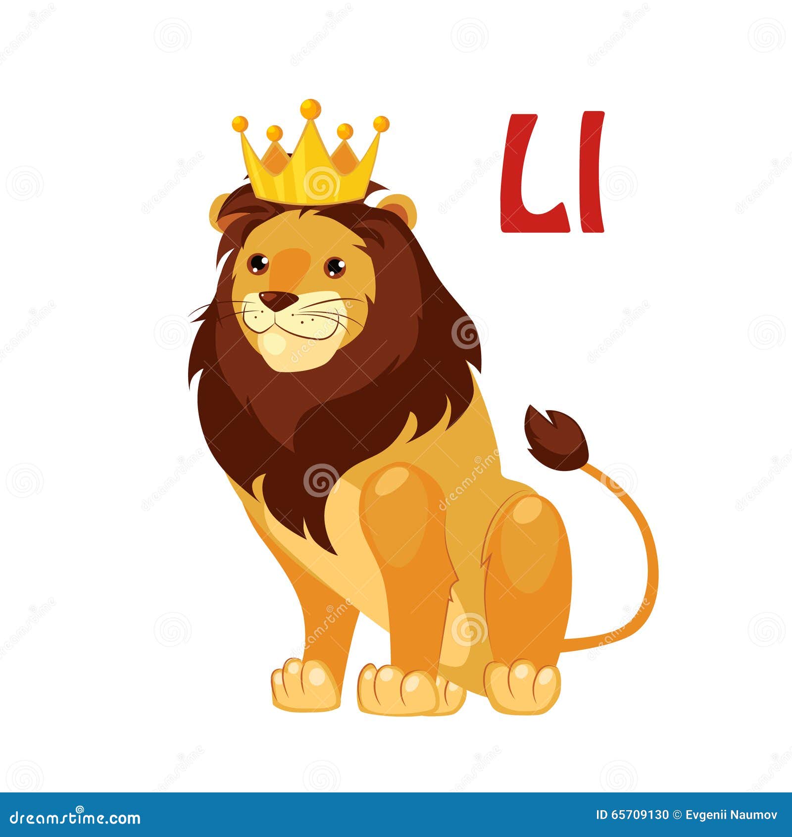 Lion Alphabet ABC Coloring Page L Vector Illustration | CartoonDealer ...