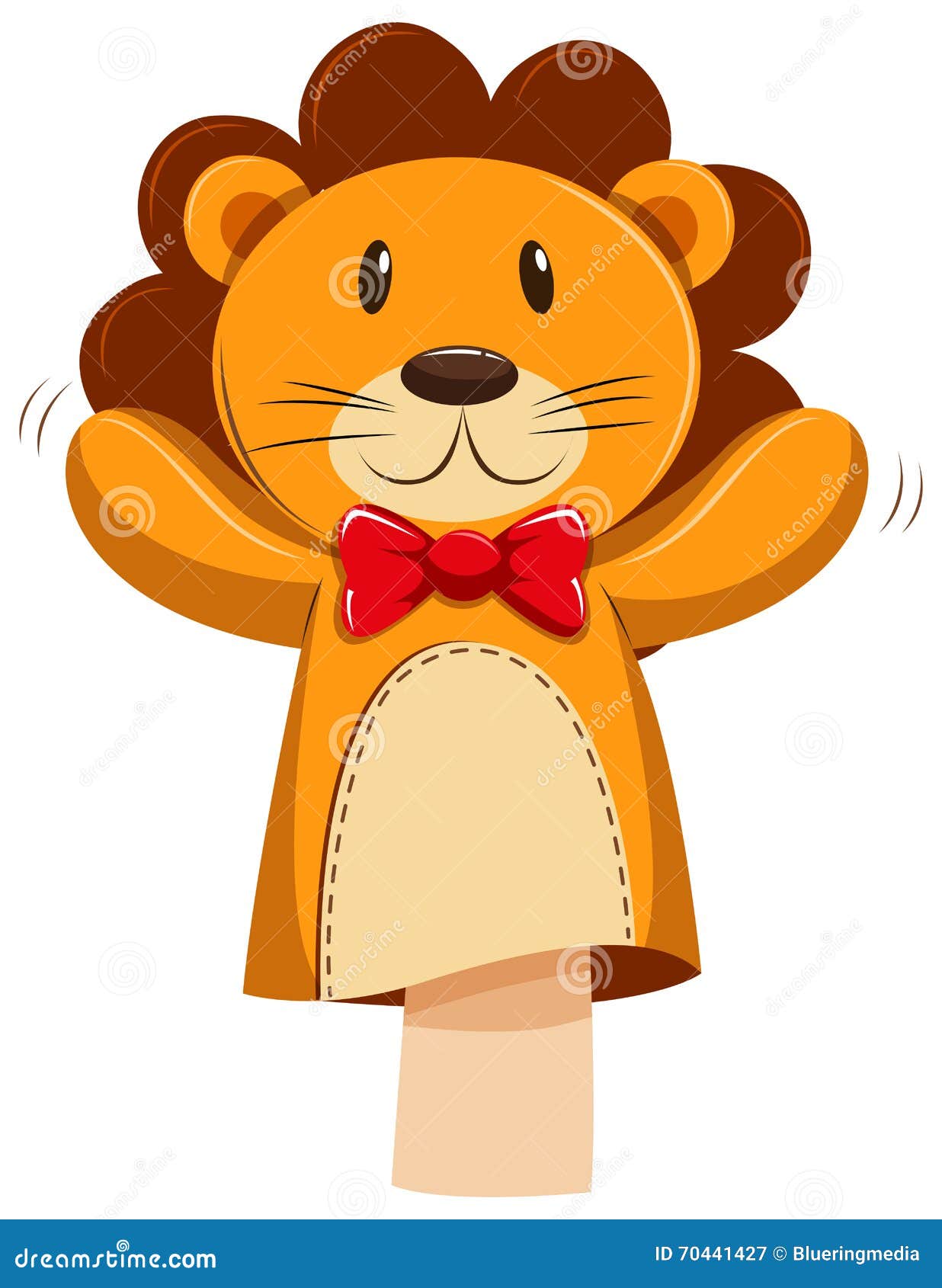 Hand With Puppet Cartoon Vector | CartoonDealer.com #60790173