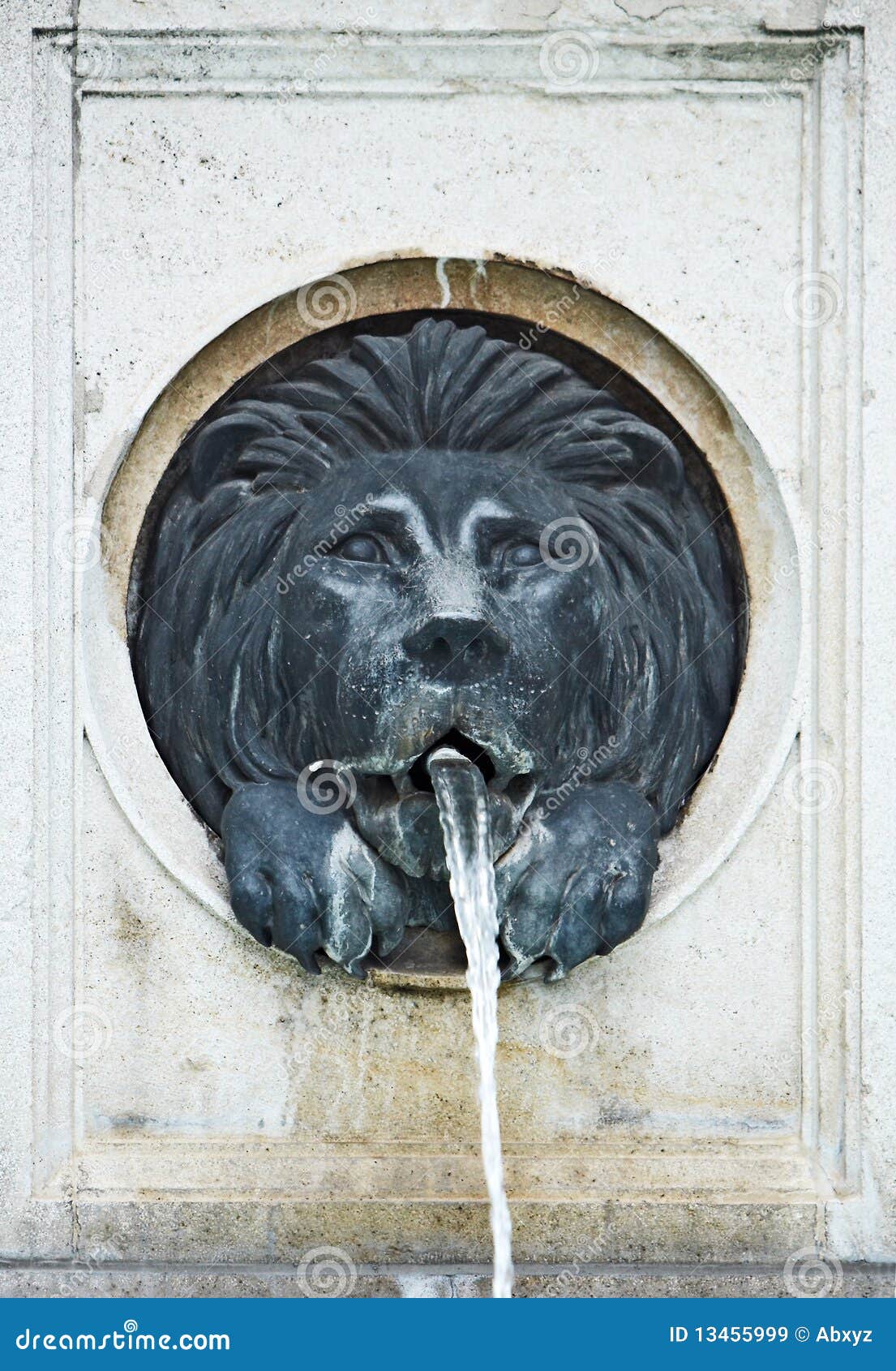Lion head stock image. Image of sculpture, austria, vienna - 13455999