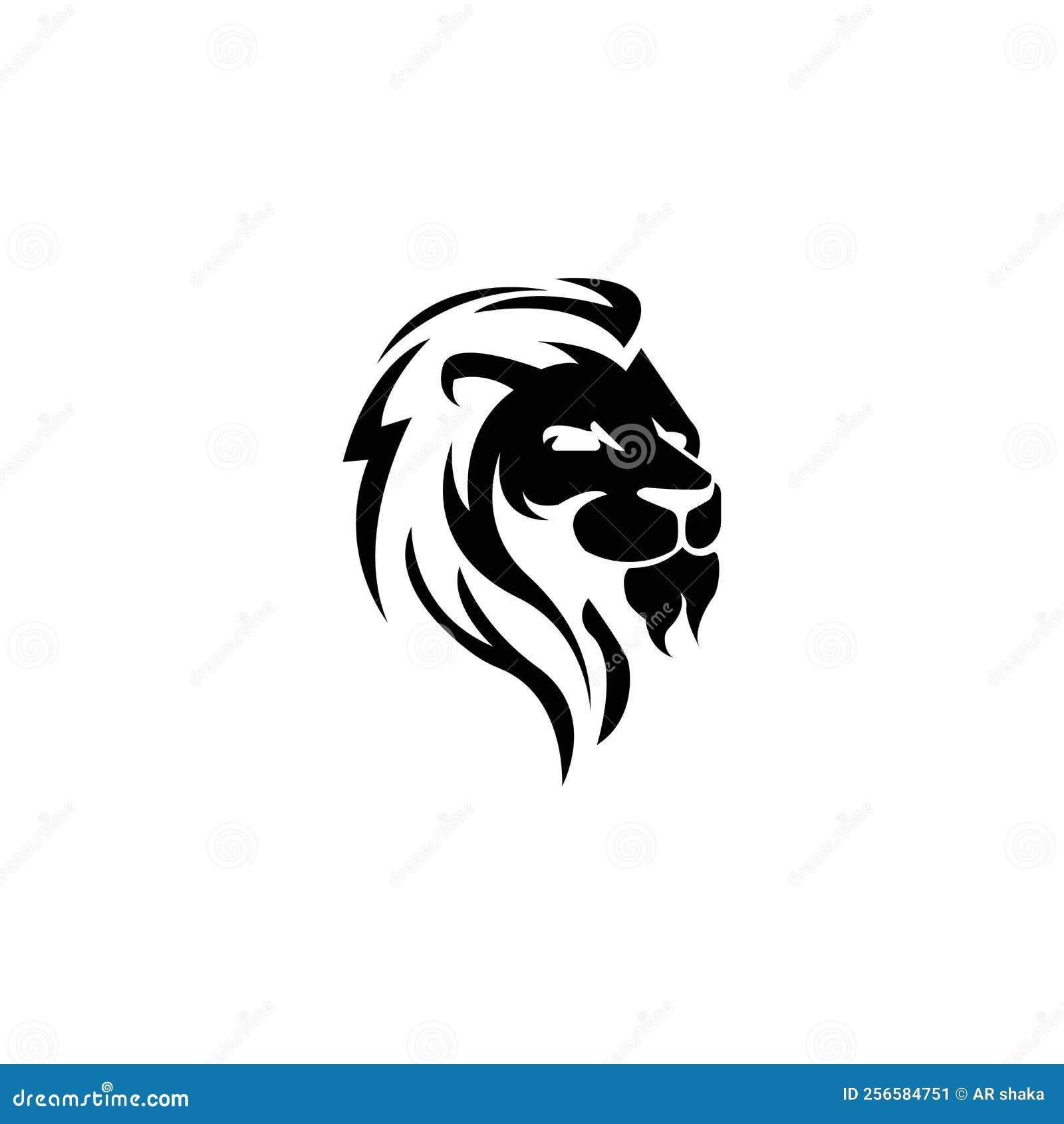 Lion Head Icon Logo Vector Design Stock Vector - Illustration of ...