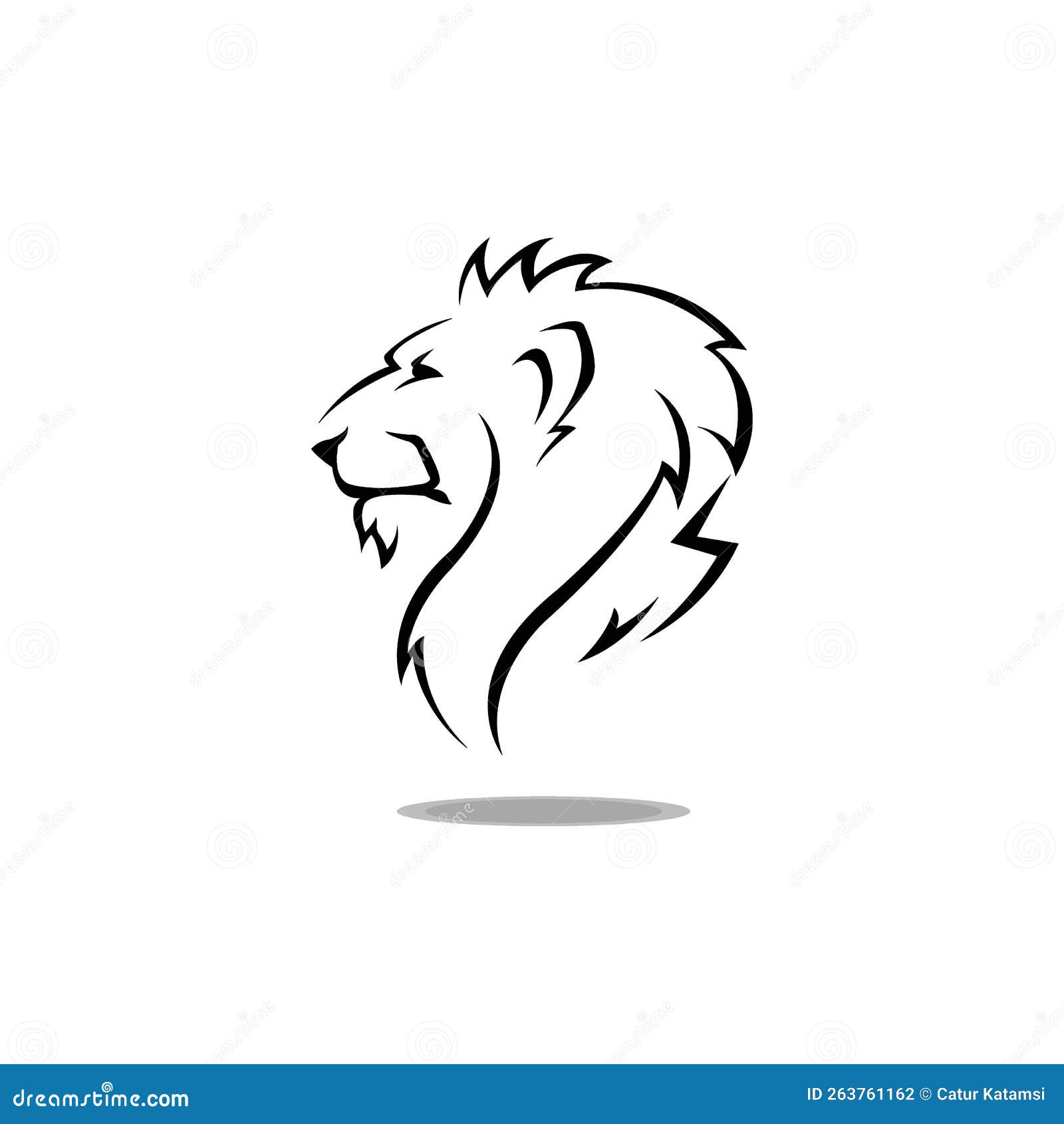 Lion Head Icon Logo Vector Design Template Stock Vector - Illustration ...