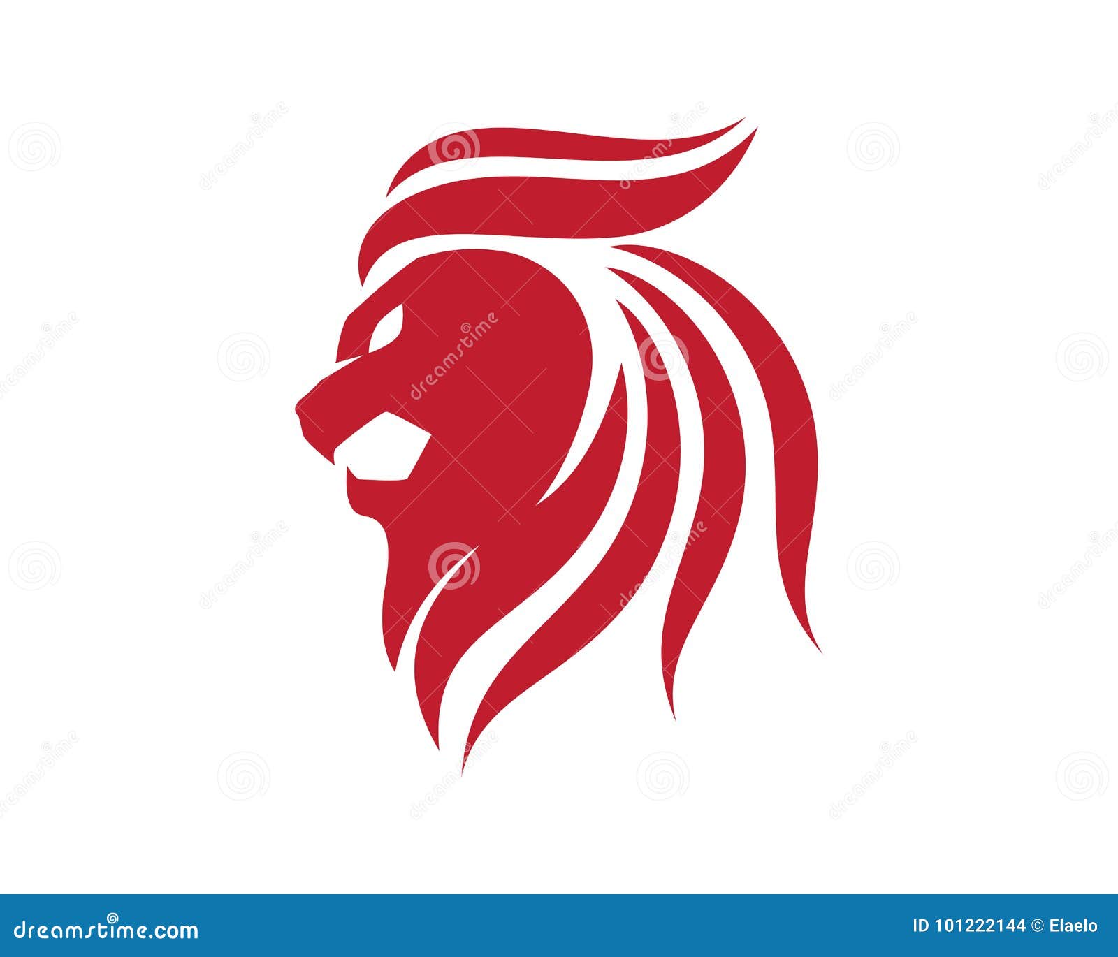 Lion Head Logo ilustración del vector. Ilustración de volado - 101222144