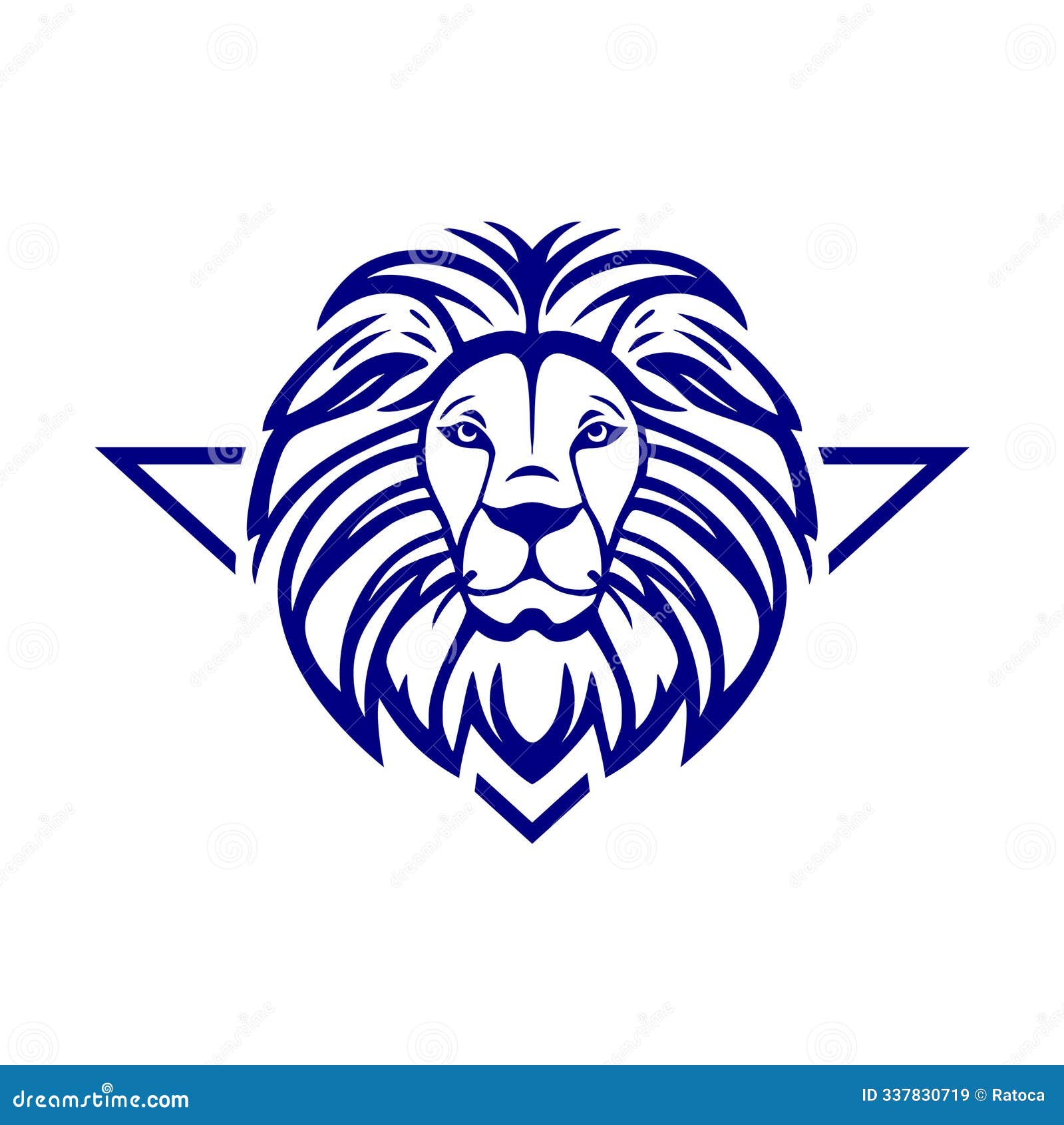 Lion head symbol stock vector. Illustration of mammal - 337830719