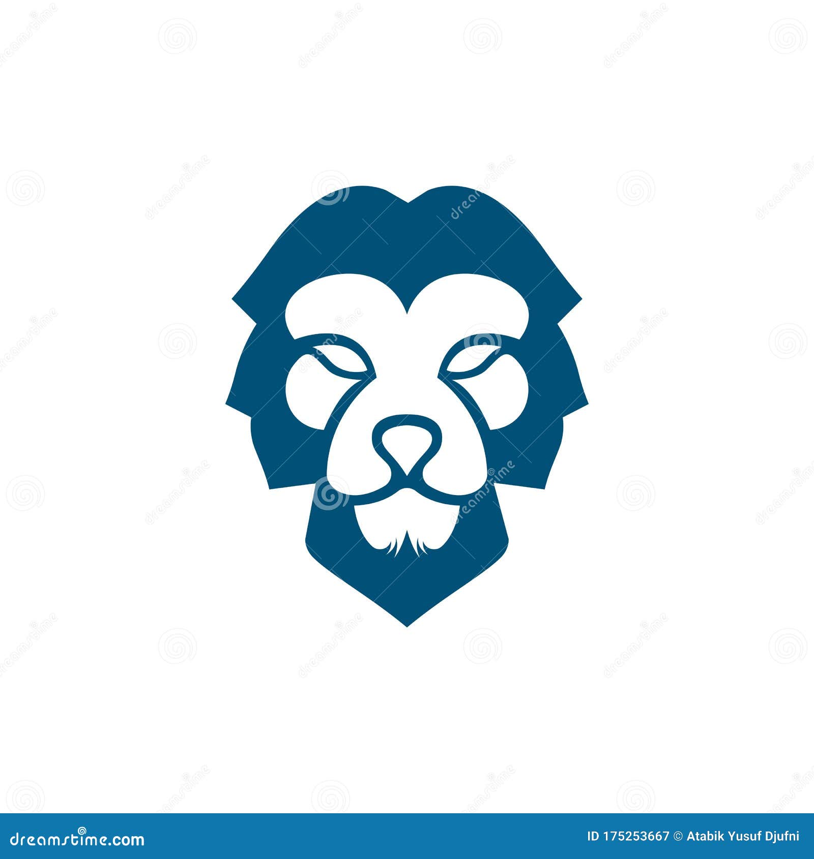 Lion head vector icon stock vector. Illustration of logo - 175253667