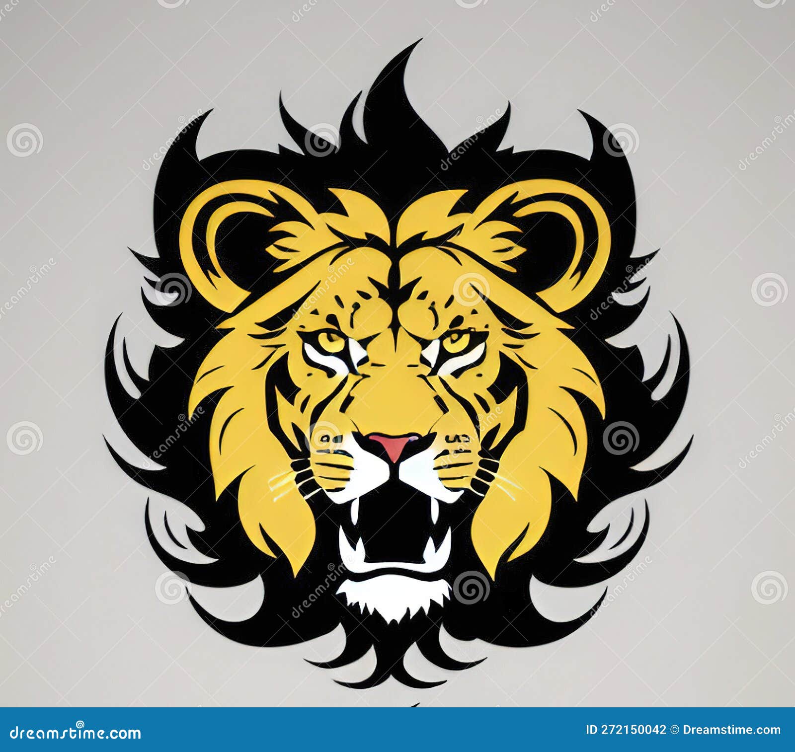 Lion Head. Vector Illustration. Lion Head Vector Illustration on ...