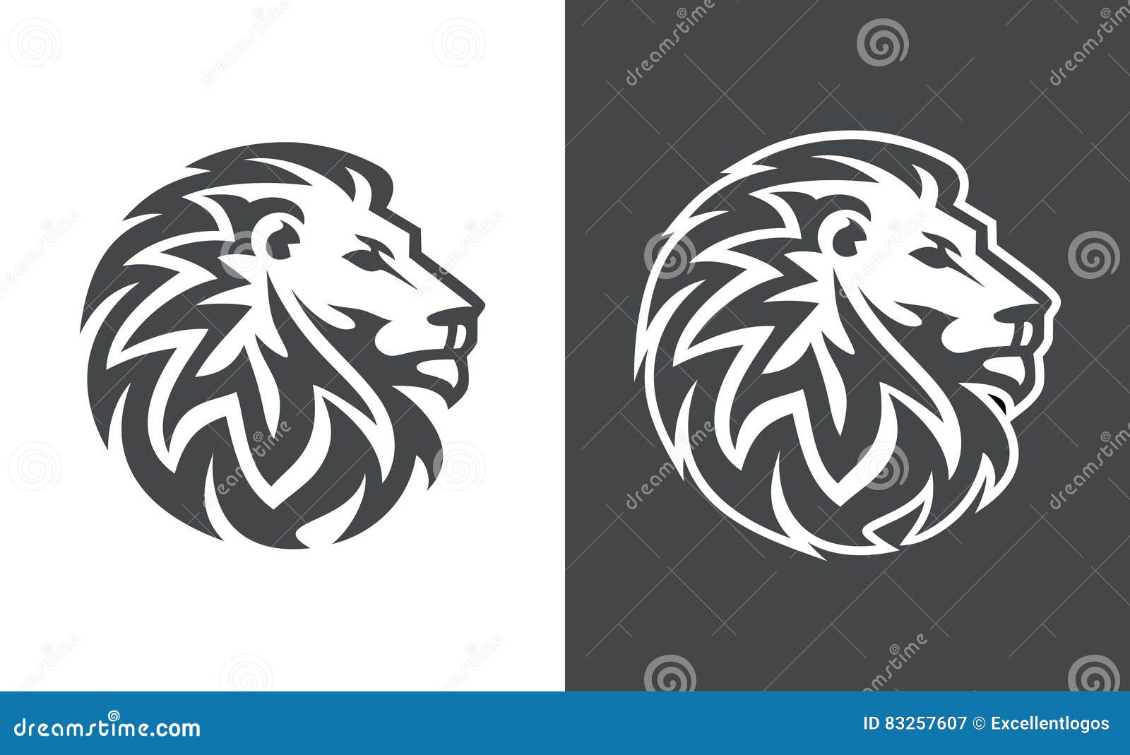 Lion Head Vector Logo Design, Abstract Tiger Logo Stock Vector ...
