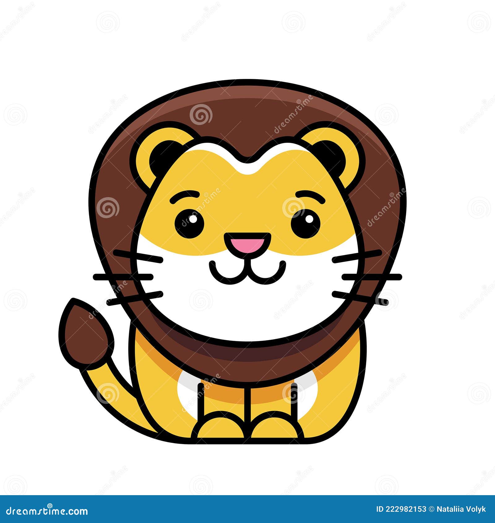 Lion icon stock vector. Illustration of emblem, template - 222982153