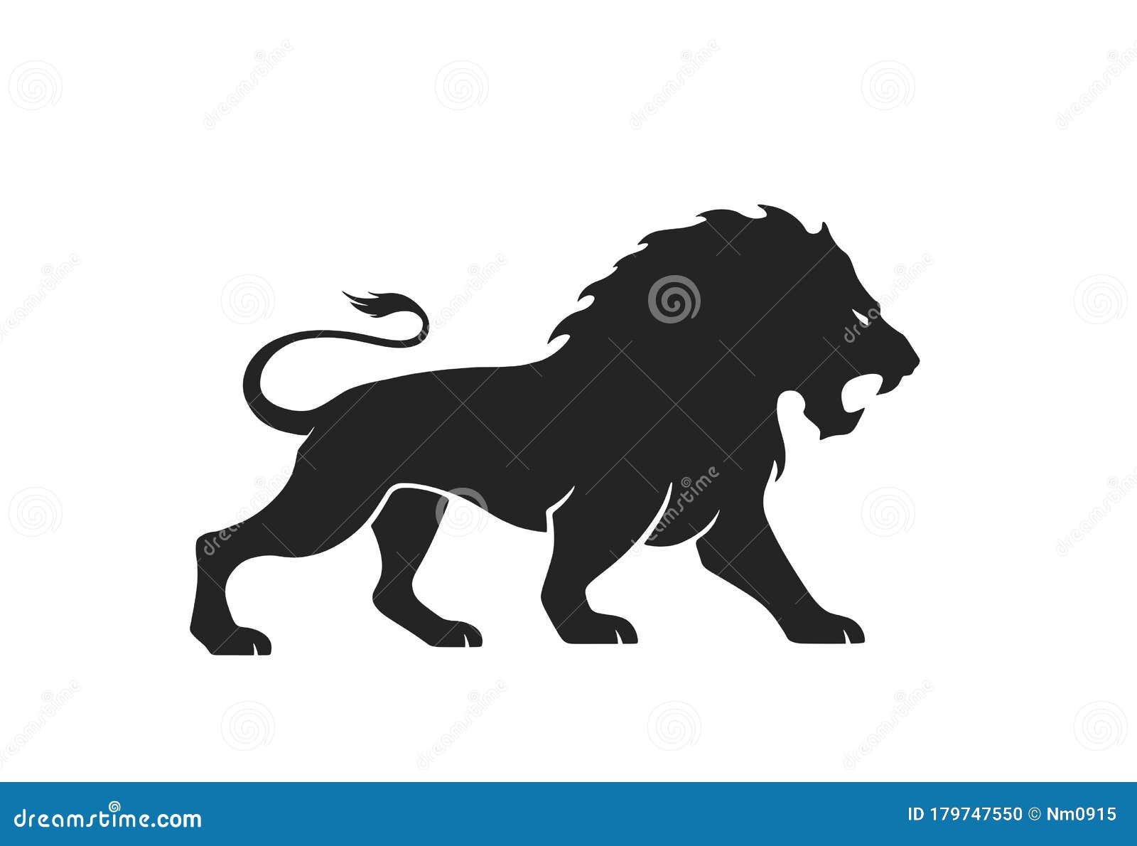 Lion Icon. Vector Image for Emblem and Logo Stock Vector - Illustration ...