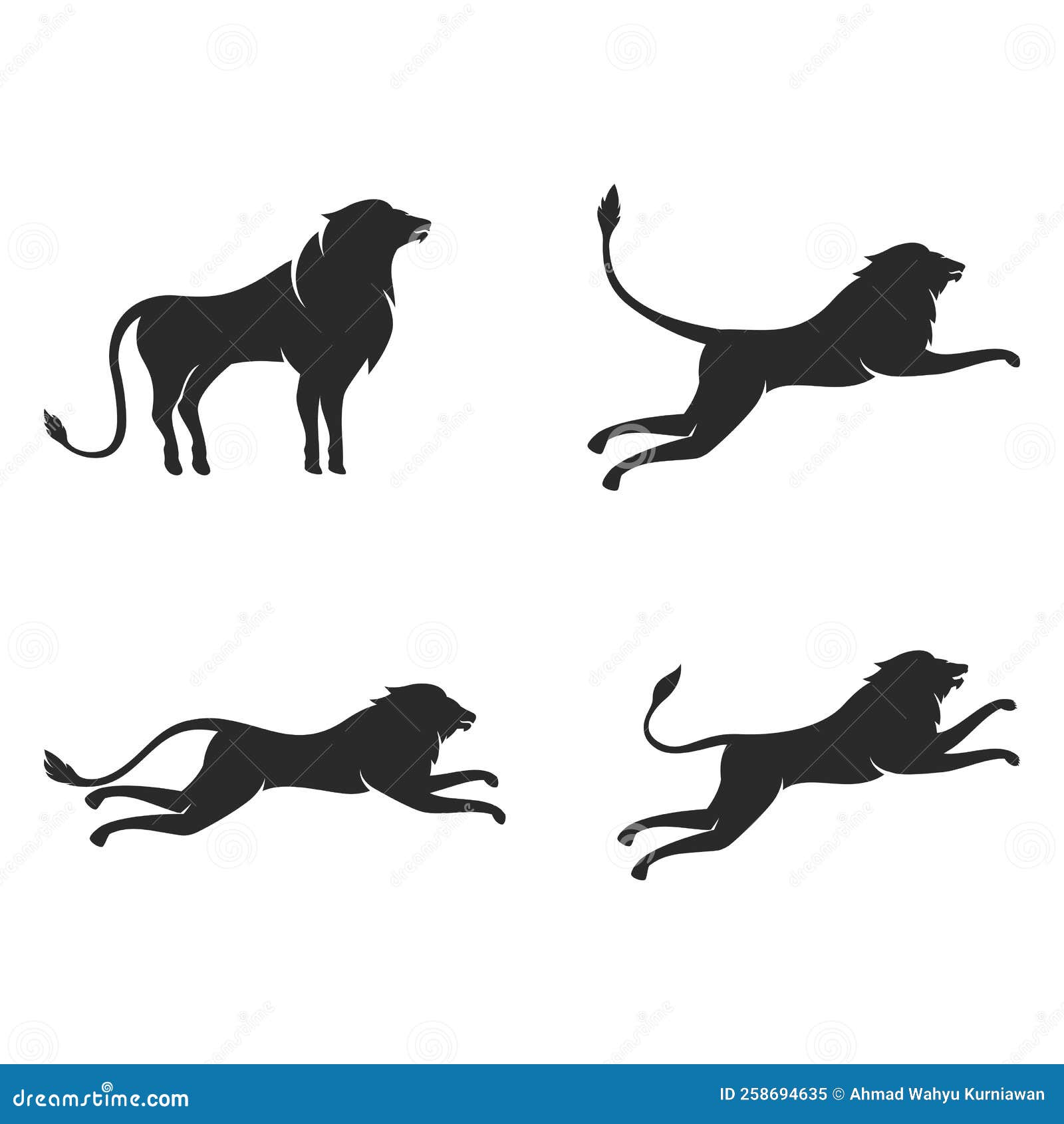 Lion Illustration Logo Vector Stock Vector - Illustration of business ...