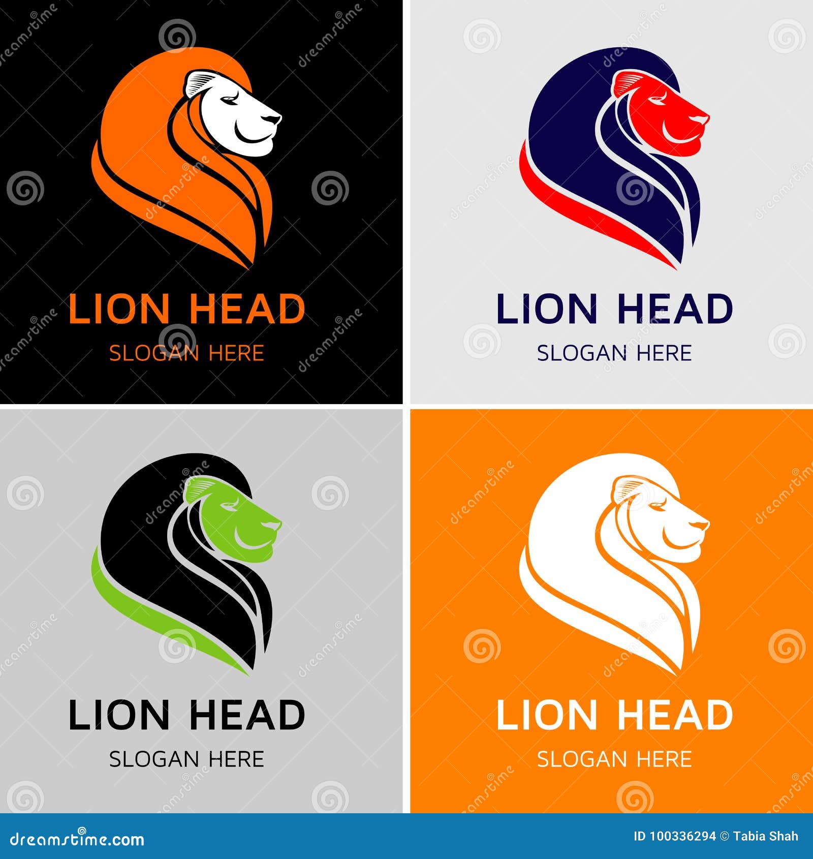 Lion King Head Vector Logo ilustración del vector. Ilustración de ...