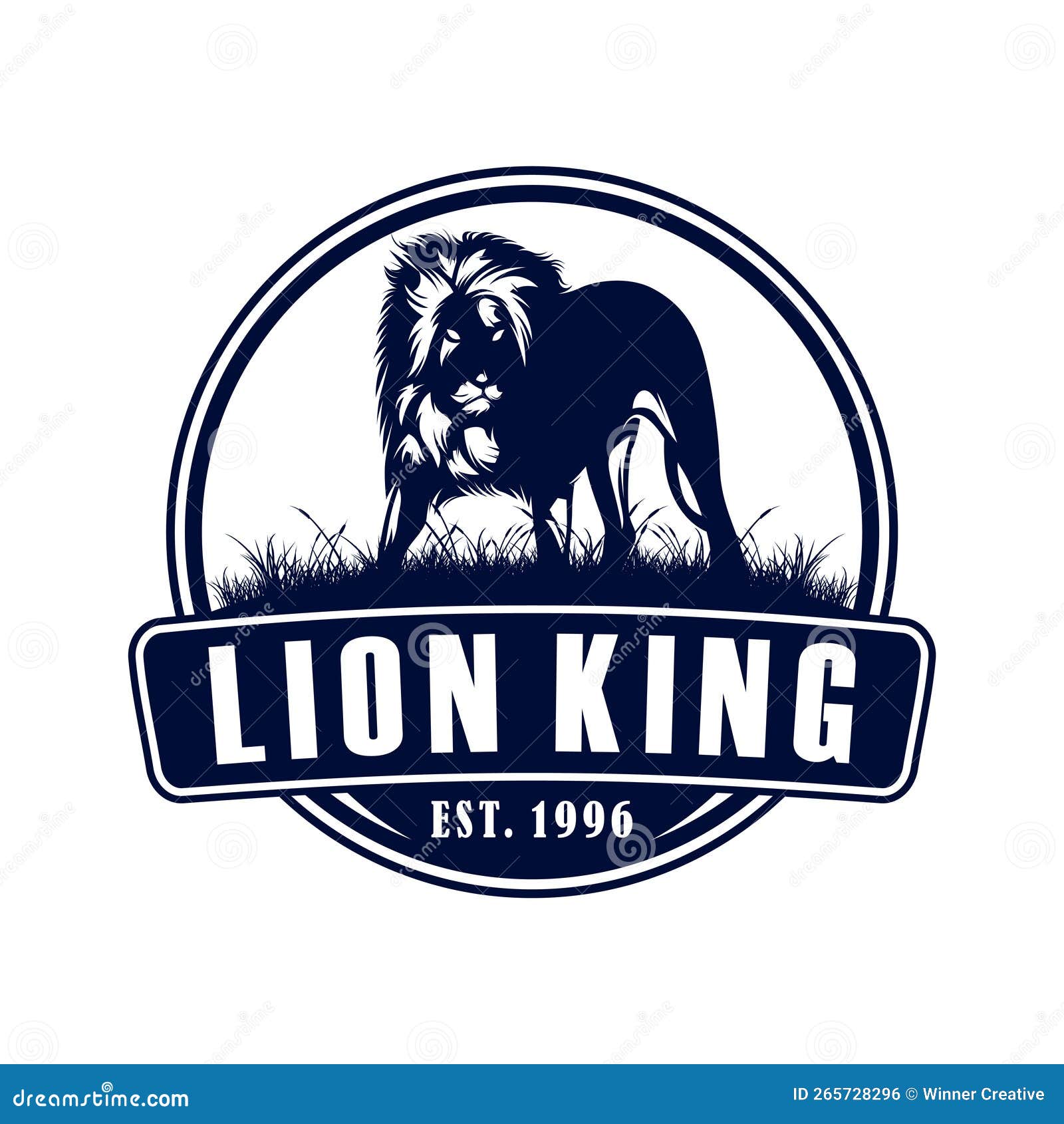 Lion King Logo Design Vector Stock Vector - Illustration of kingdom ...